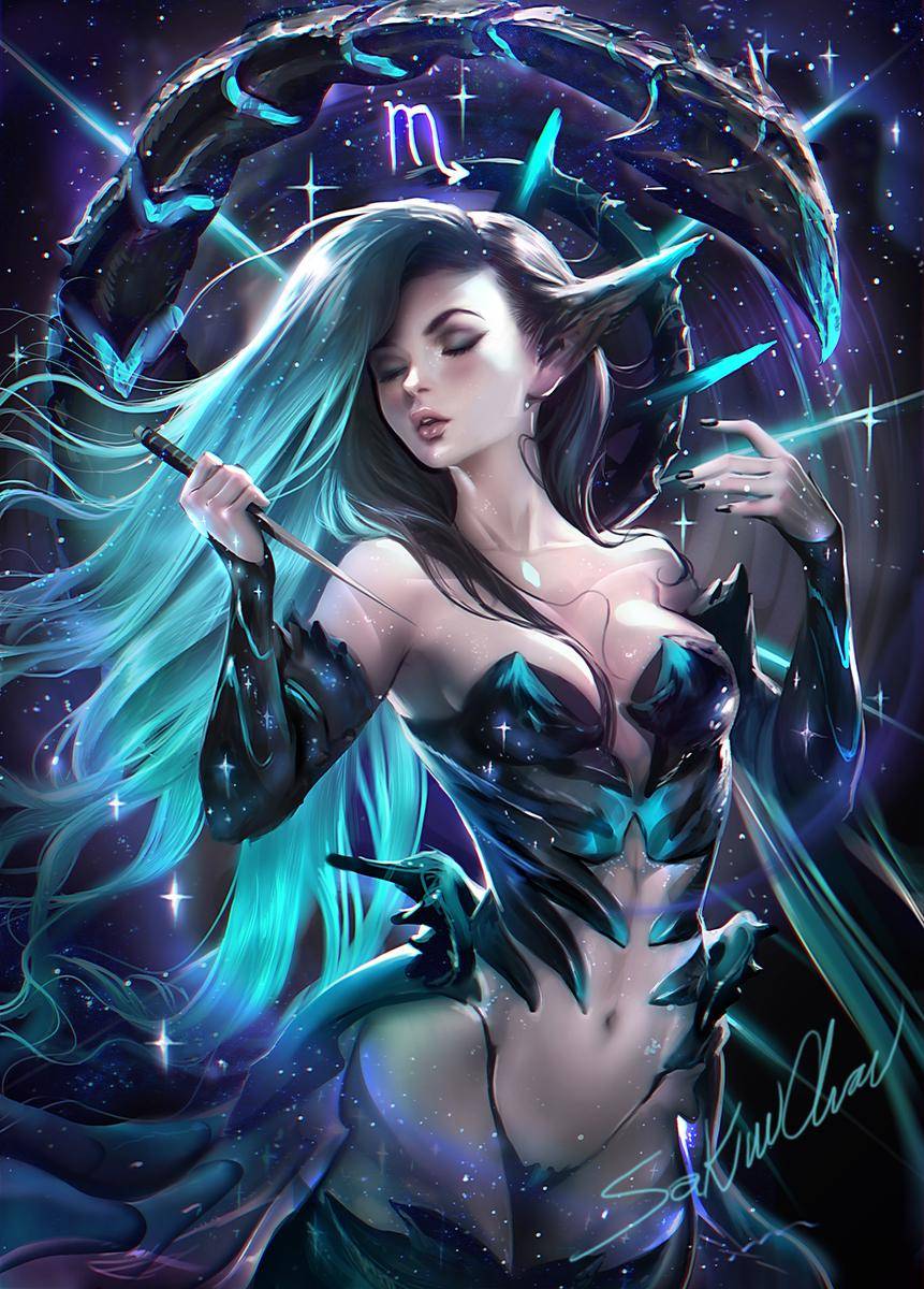Horoscope series Scorpio by Sakimichan | Scrolller