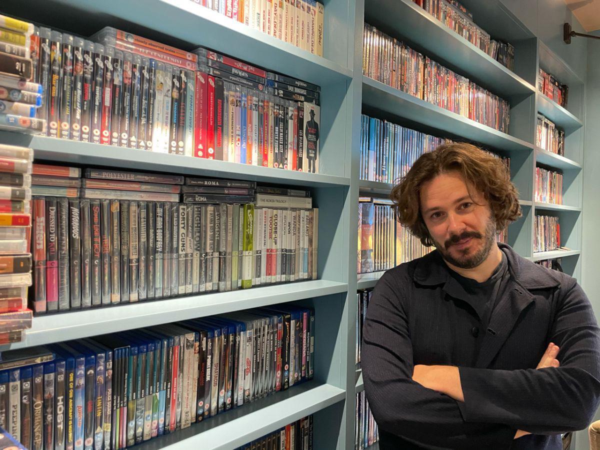 Hot Fuzz director Edgar Wright and some of his DVD’s | Scrolller
