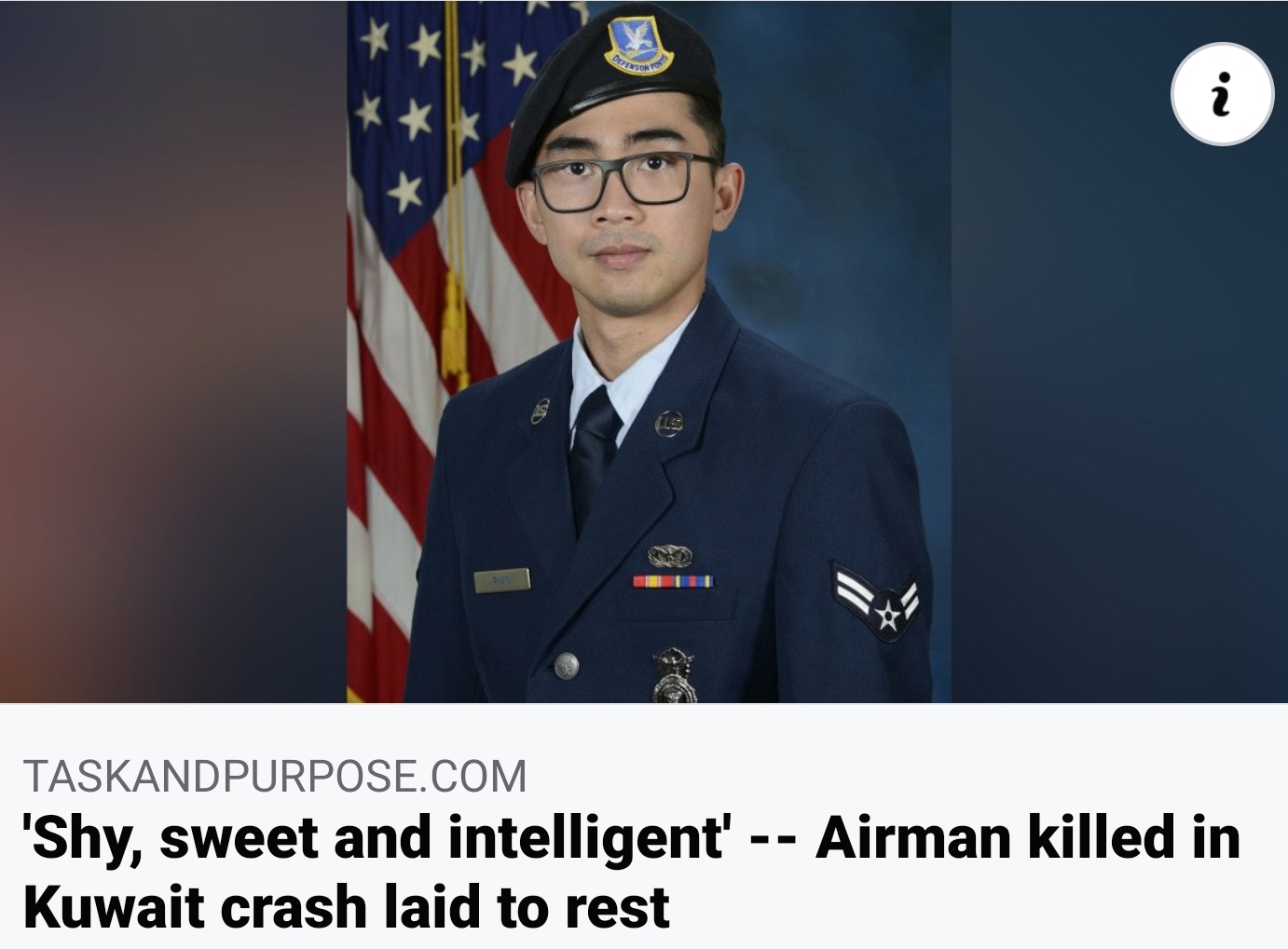 How about...'Courageous, badass, and an example for all Americans.' RIP ...