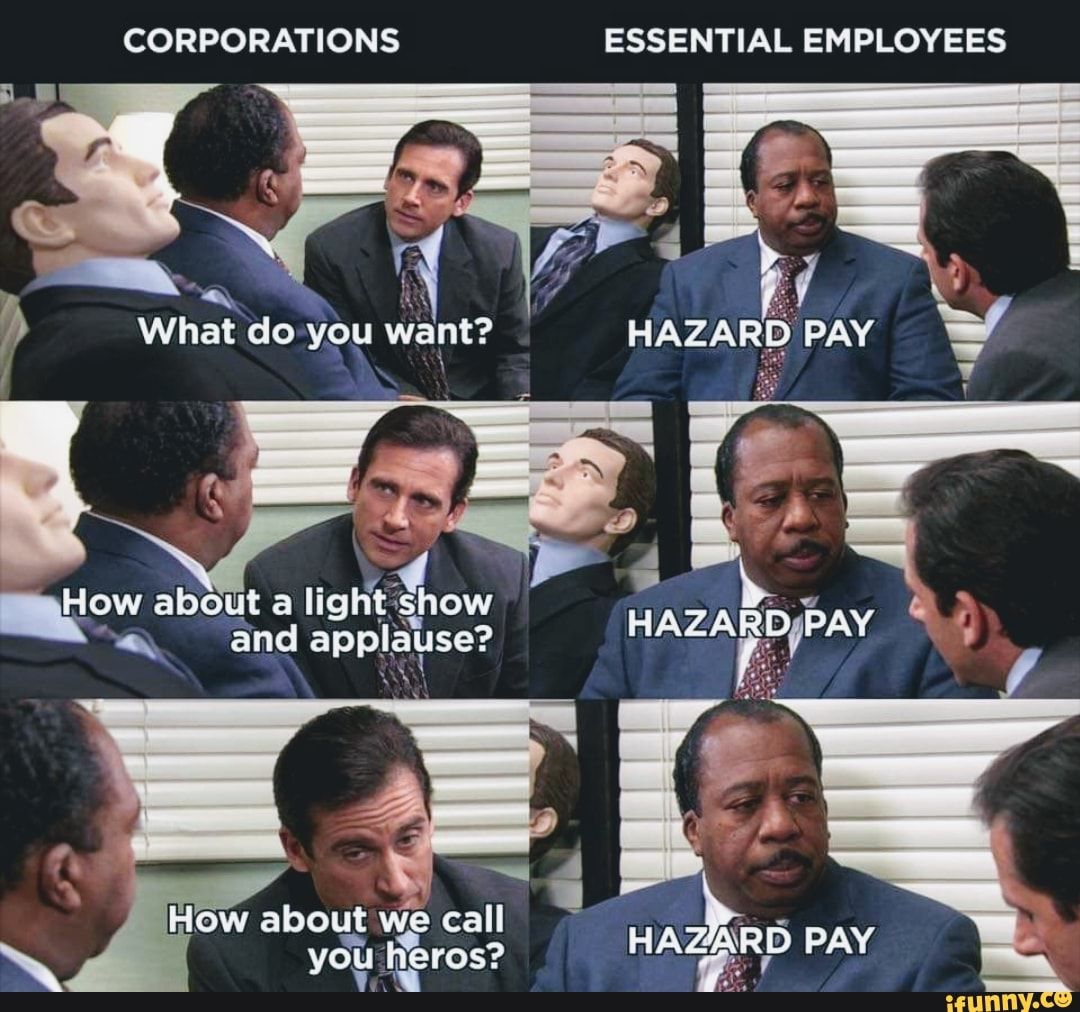 How about some hazard pay | Scrolller