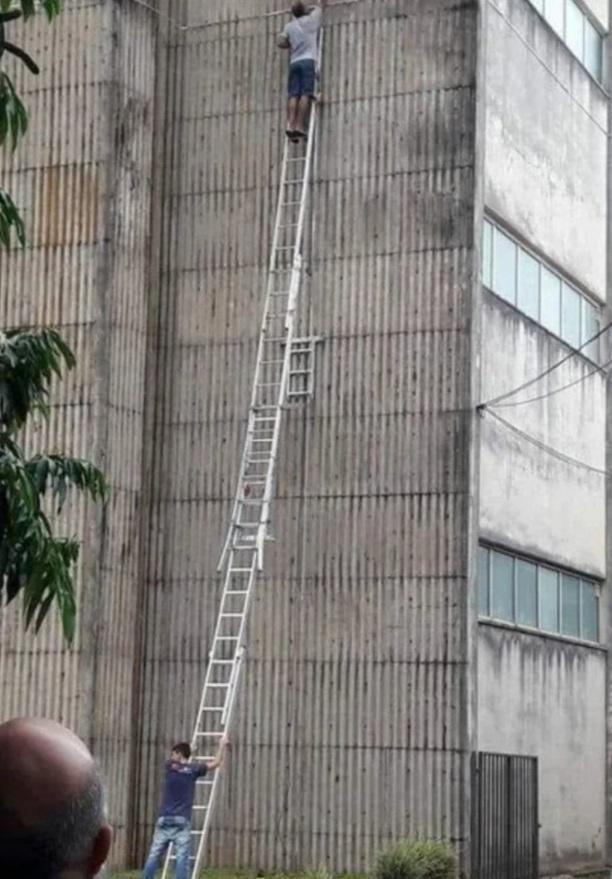 How are the ladders connected? | Scrolller