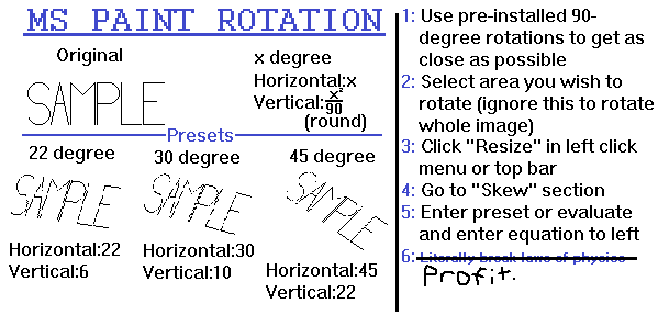 How to break the la-- rotate in MS Paint. | Scrolller
