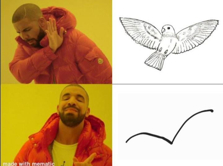 How to draw a bird? | Scrolller