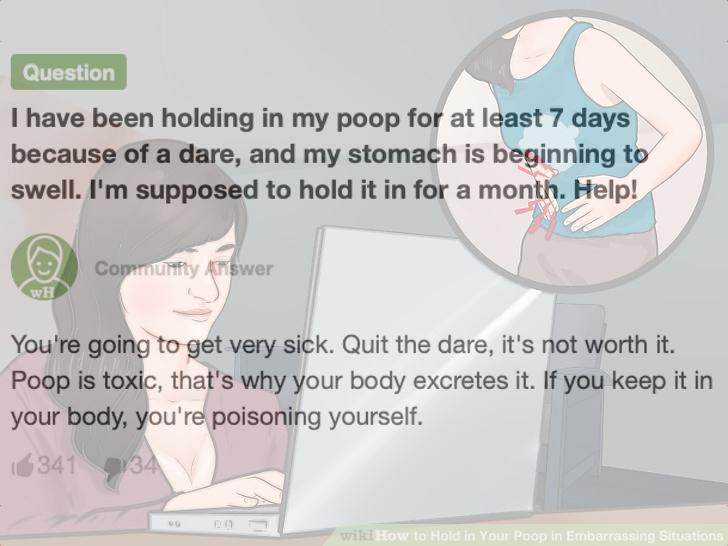 How to Hold in Your Poop in Embarrassing Situations | Scrolller