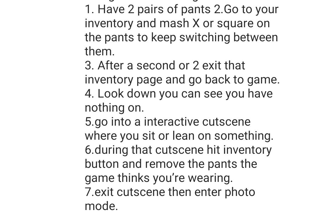 How to trigger the nude glitch. | Scrolller