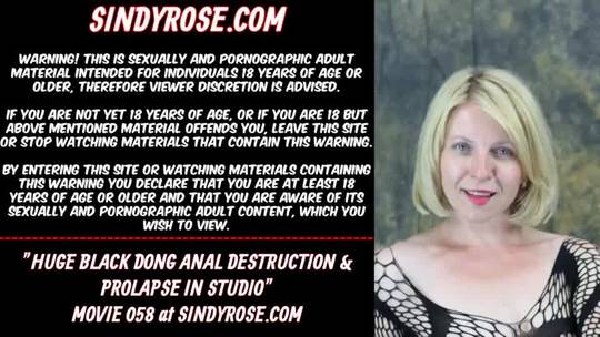 Huge black dong anal destruction & prolapse in studio | Scrolller