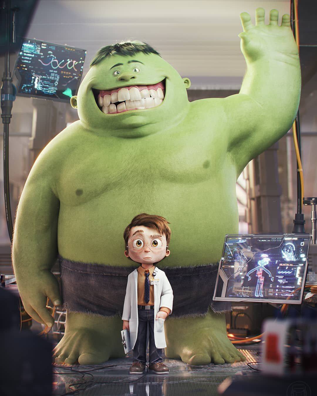 Hulk & Bruce Banner Jr. by Victor Hugo | Scrolller