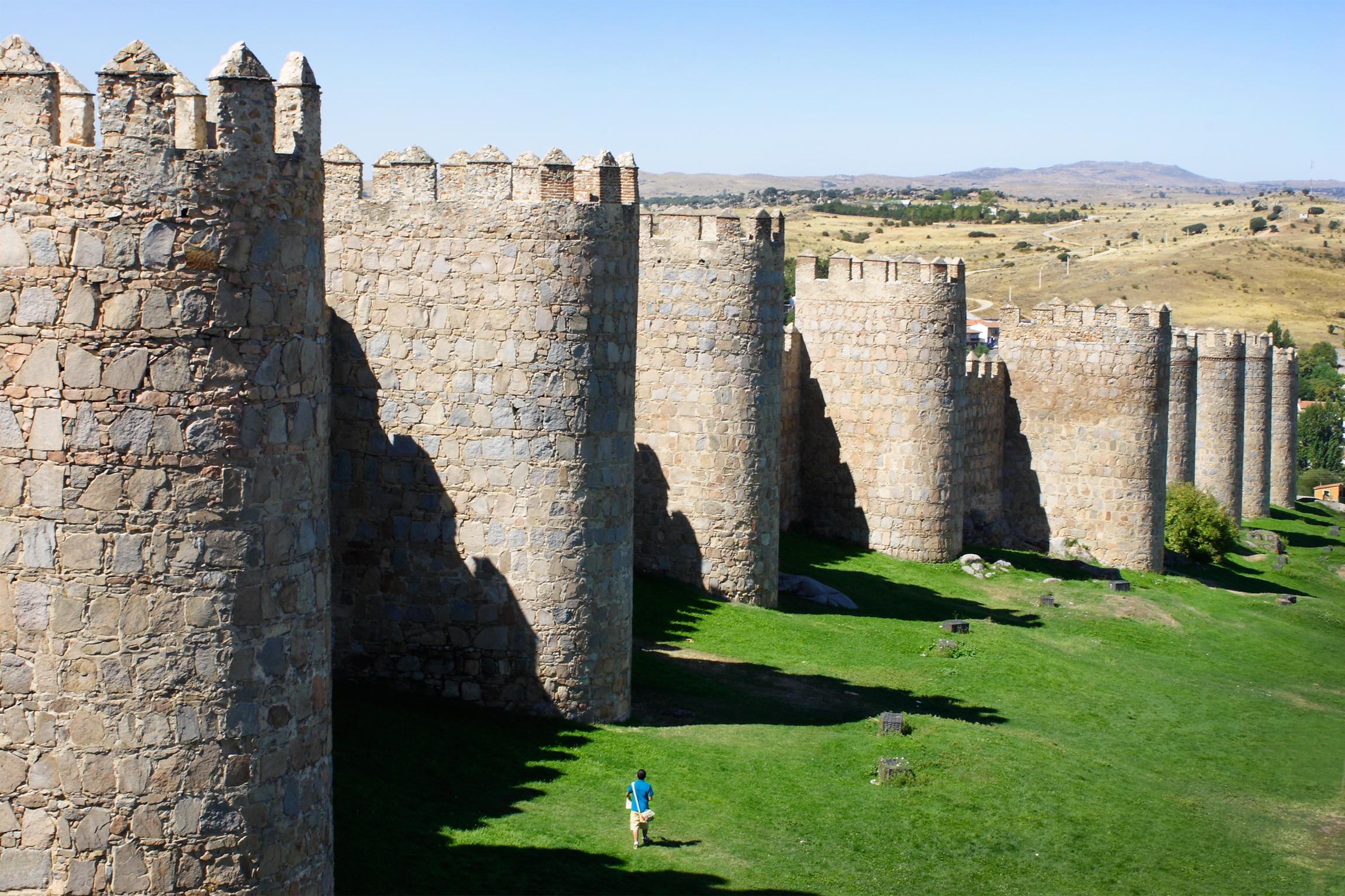 Human scale - walking near Avila's medieval walls | Scrolller
