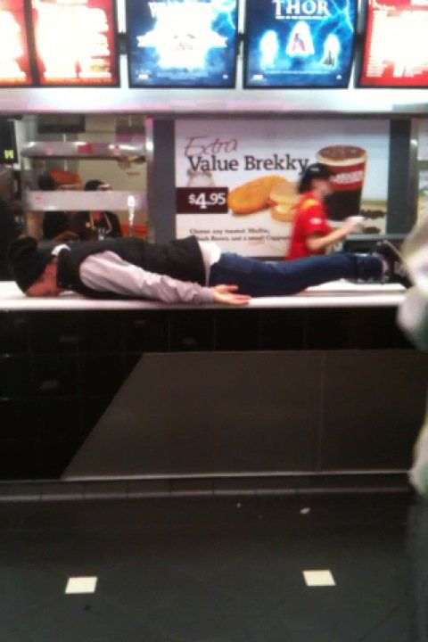 Hungry Jacks planking | Scrolller