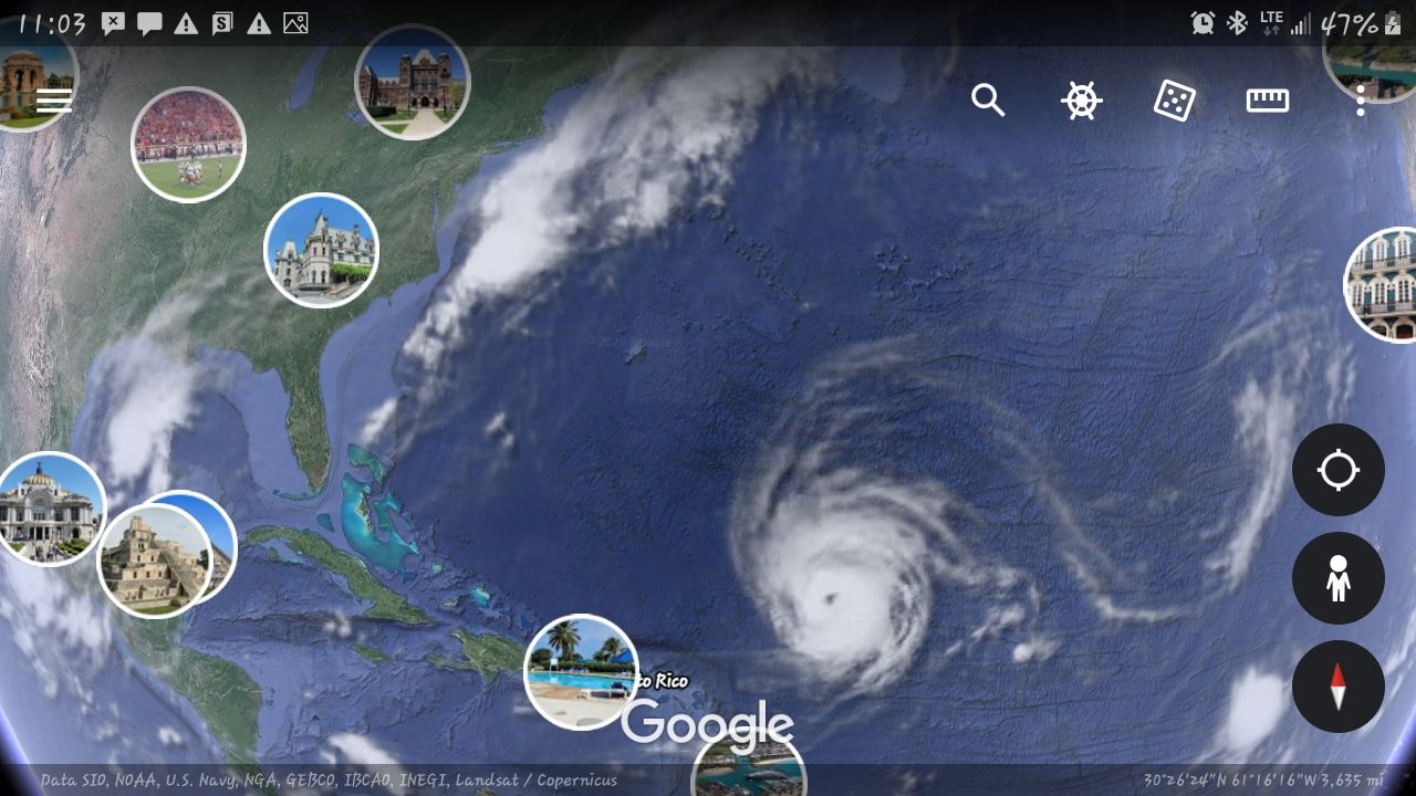 Hurricane chaut on Google earth | Scrolller