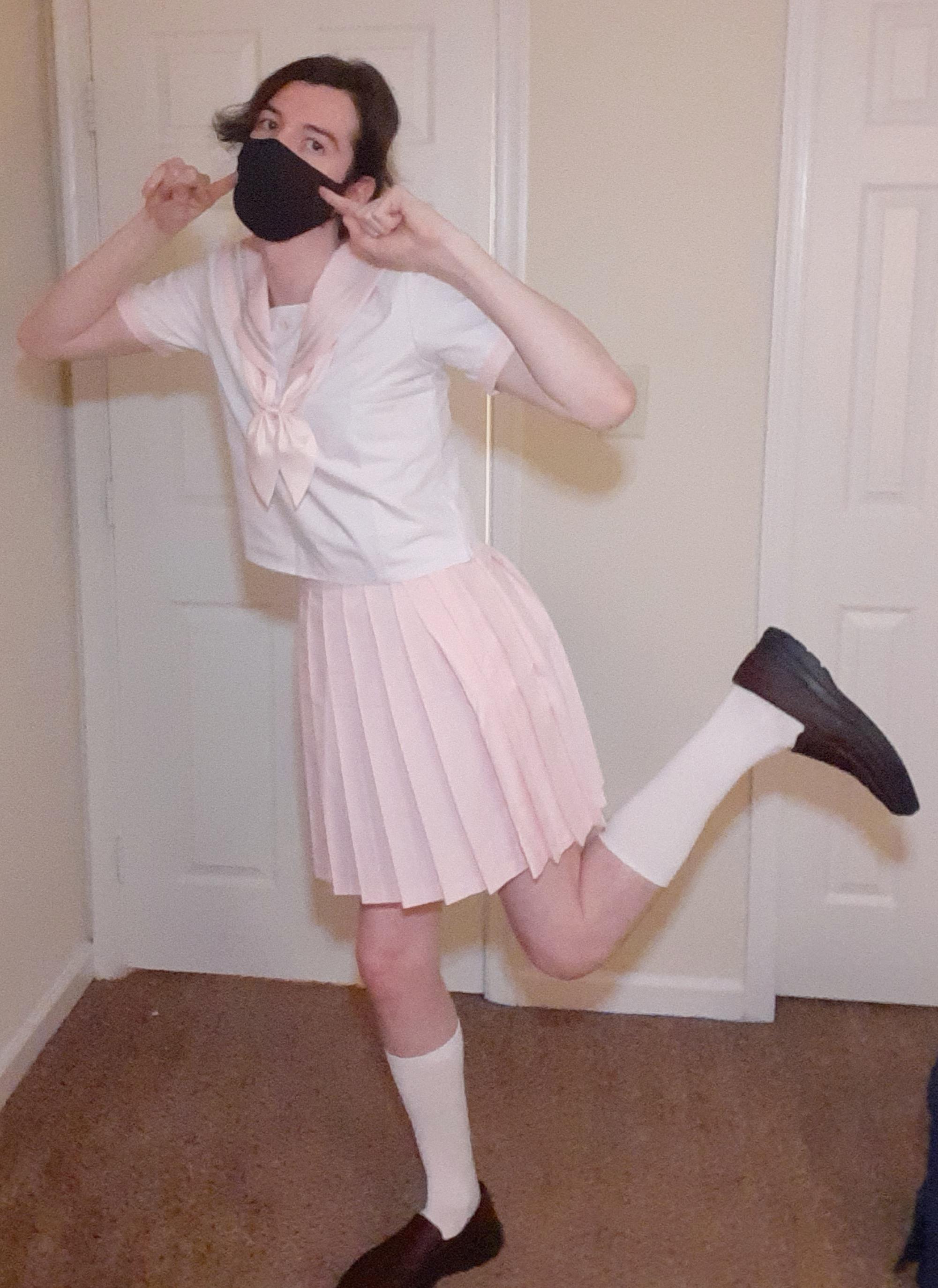 I also got a school girl uniform now. I'm ready and willing to learn! | Scrolller