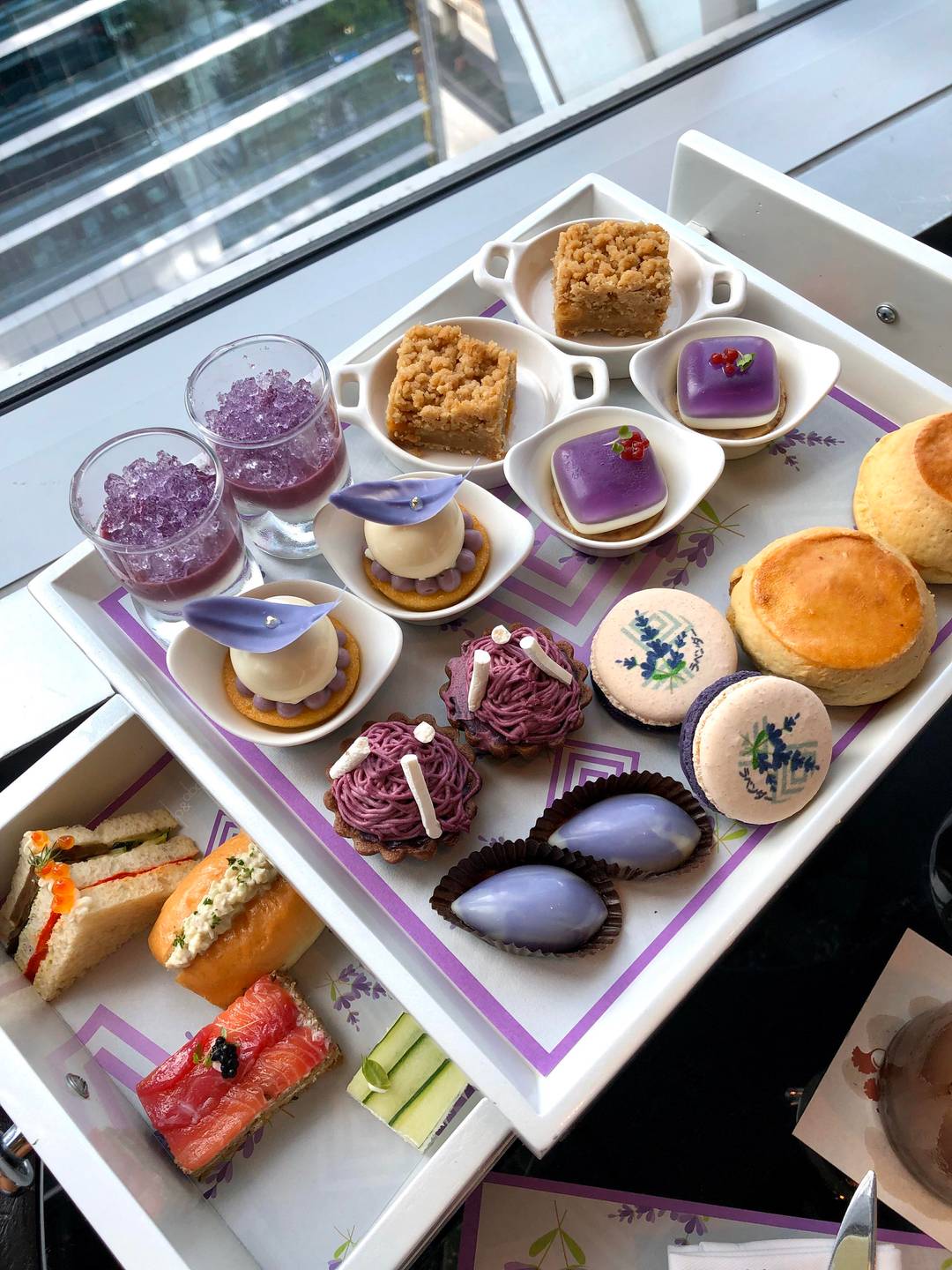 [I ATE] lavender-themed afternoon tea. | Scrolller