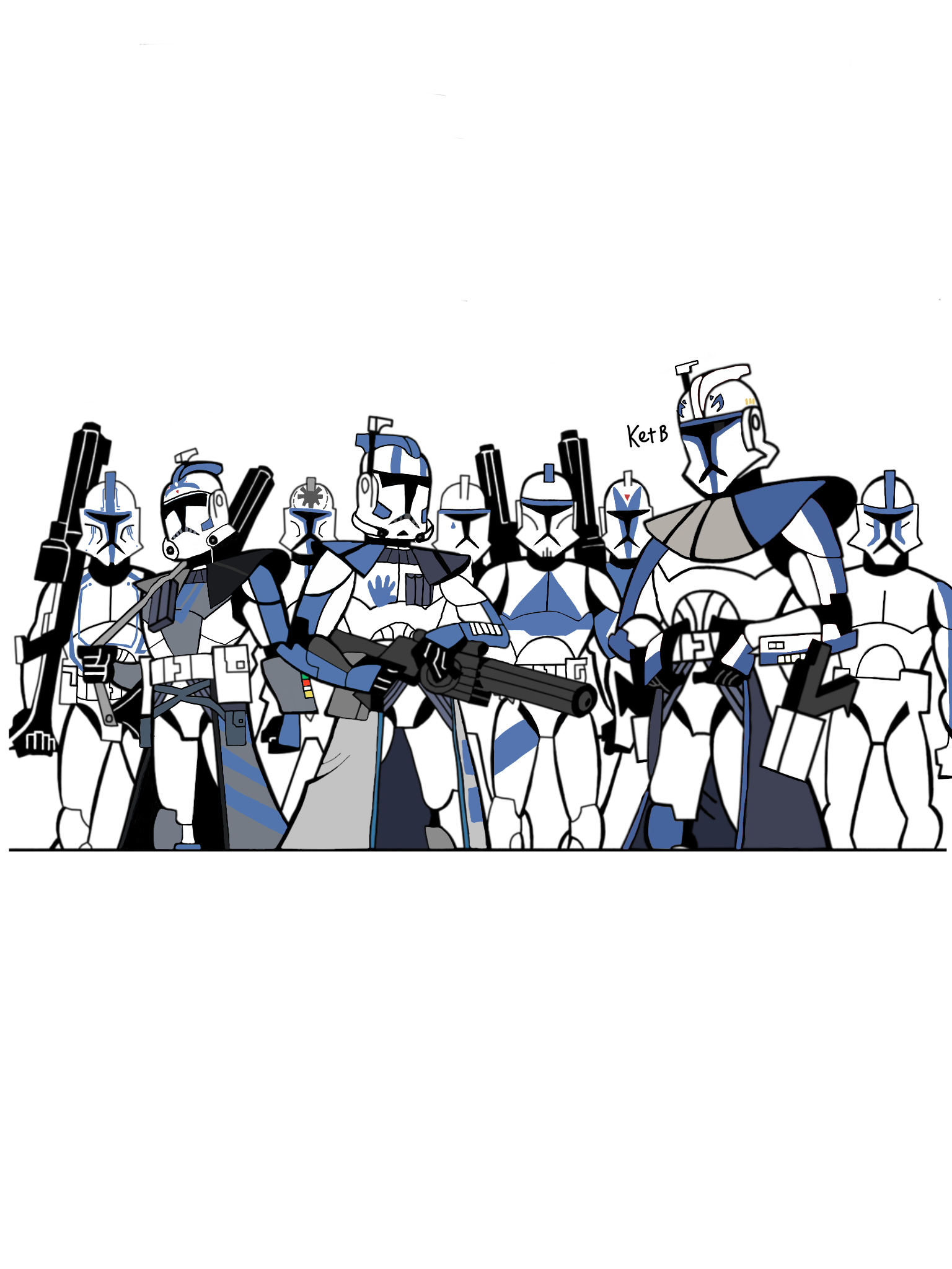 I did a 501st edit to Genndy Tartakovsky's Clone Wars 2003 art. | Scrolller