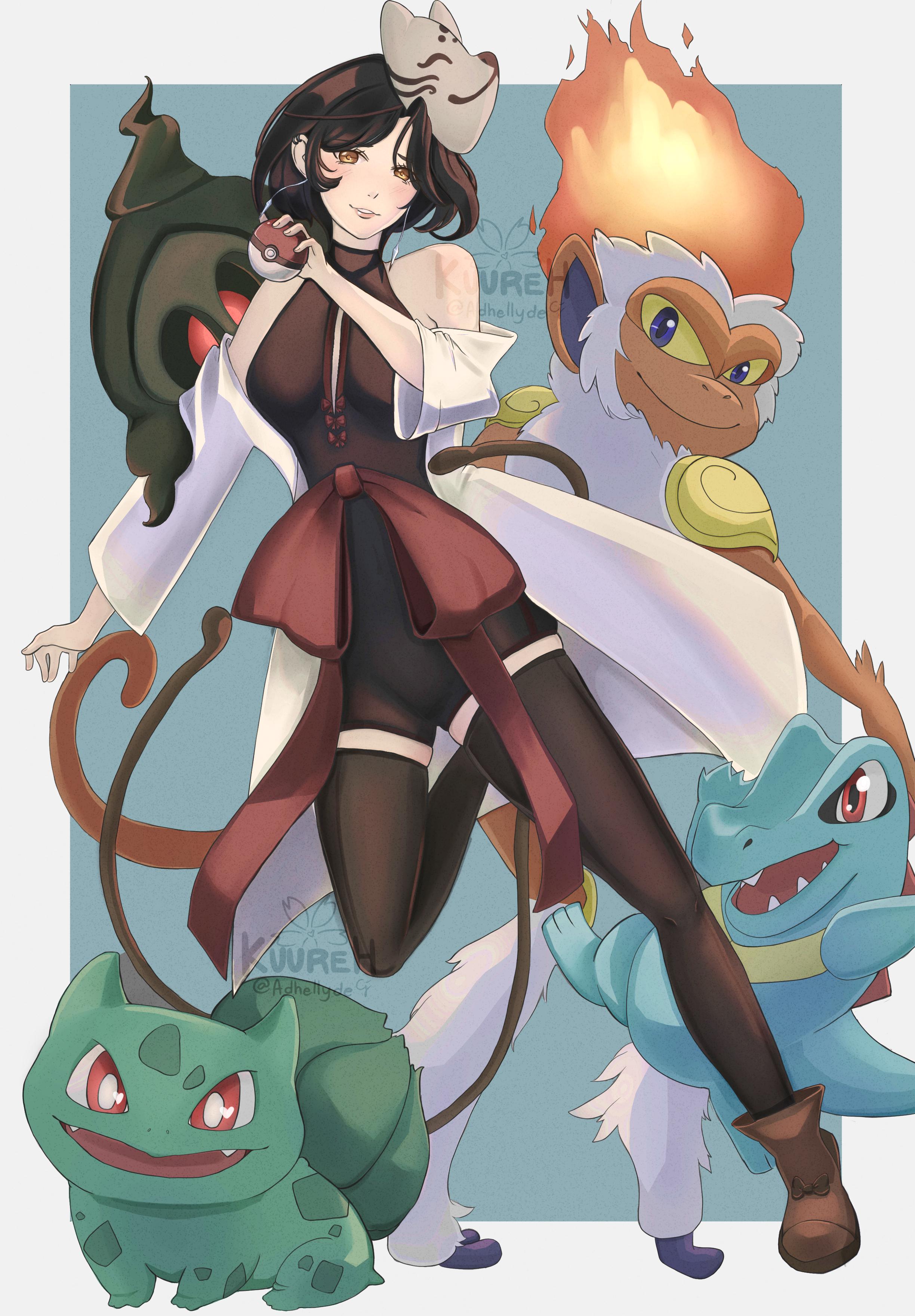 I did an OC pokemon trainer with my favorite pokemons !!! | Scrolller