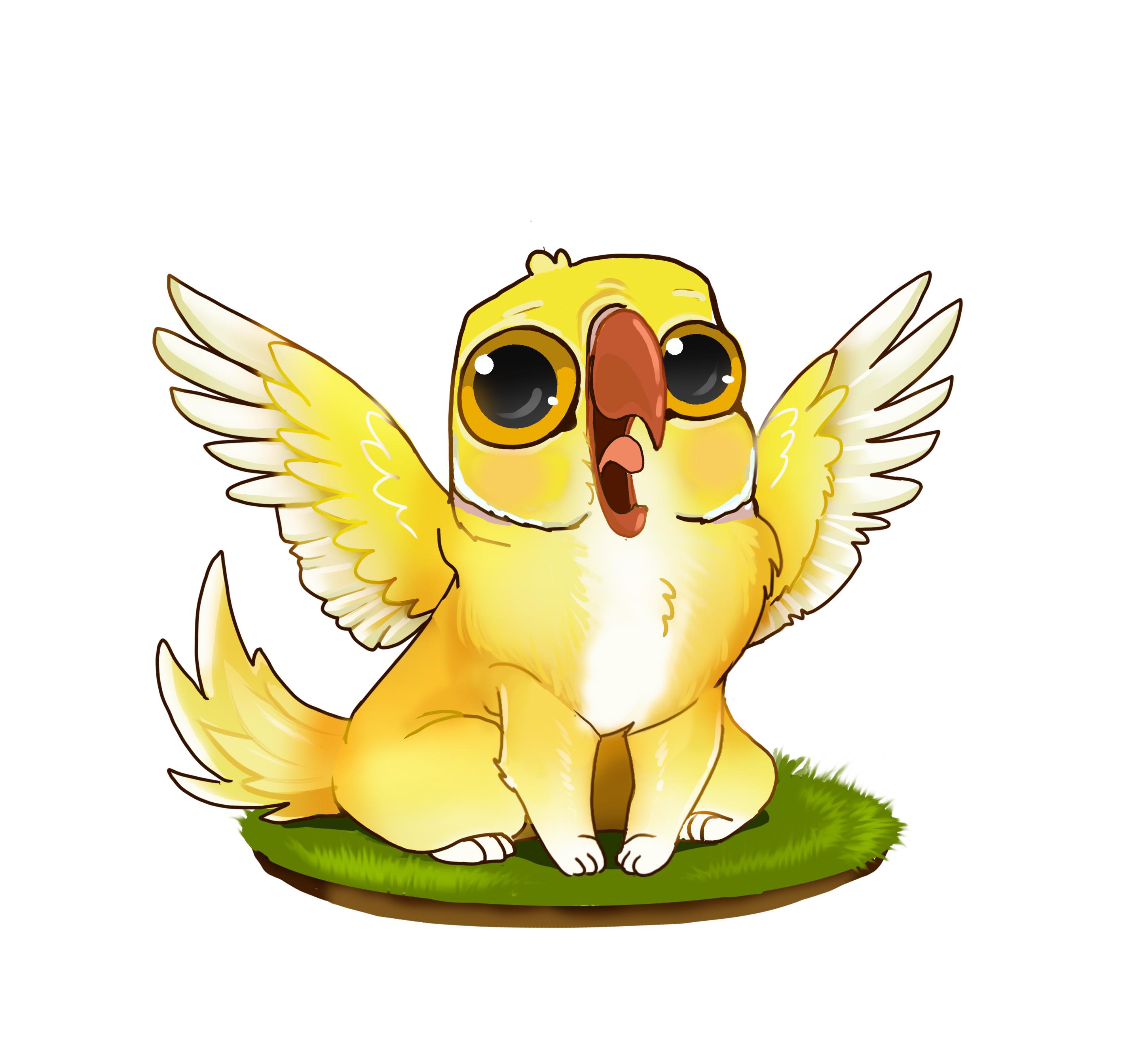 I drew a derpy birb griffin | Scrolller
