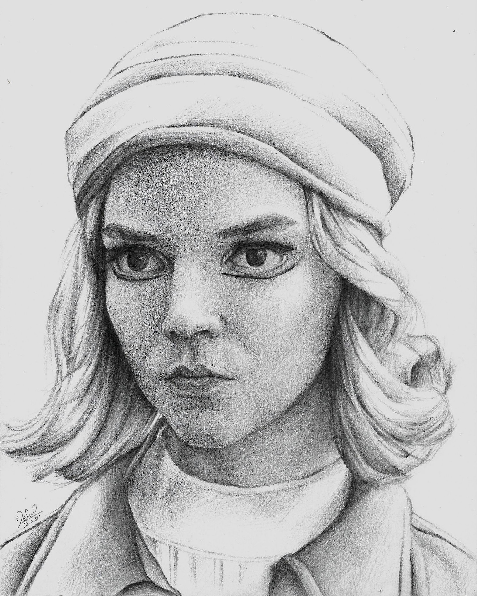 I drew a sketch of Beth Harmon | Scrolller