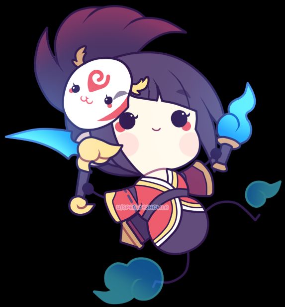 I Drew Chibi Blood Moon Akali to Celebrate Tonight's Blood Moon! | Scrolller