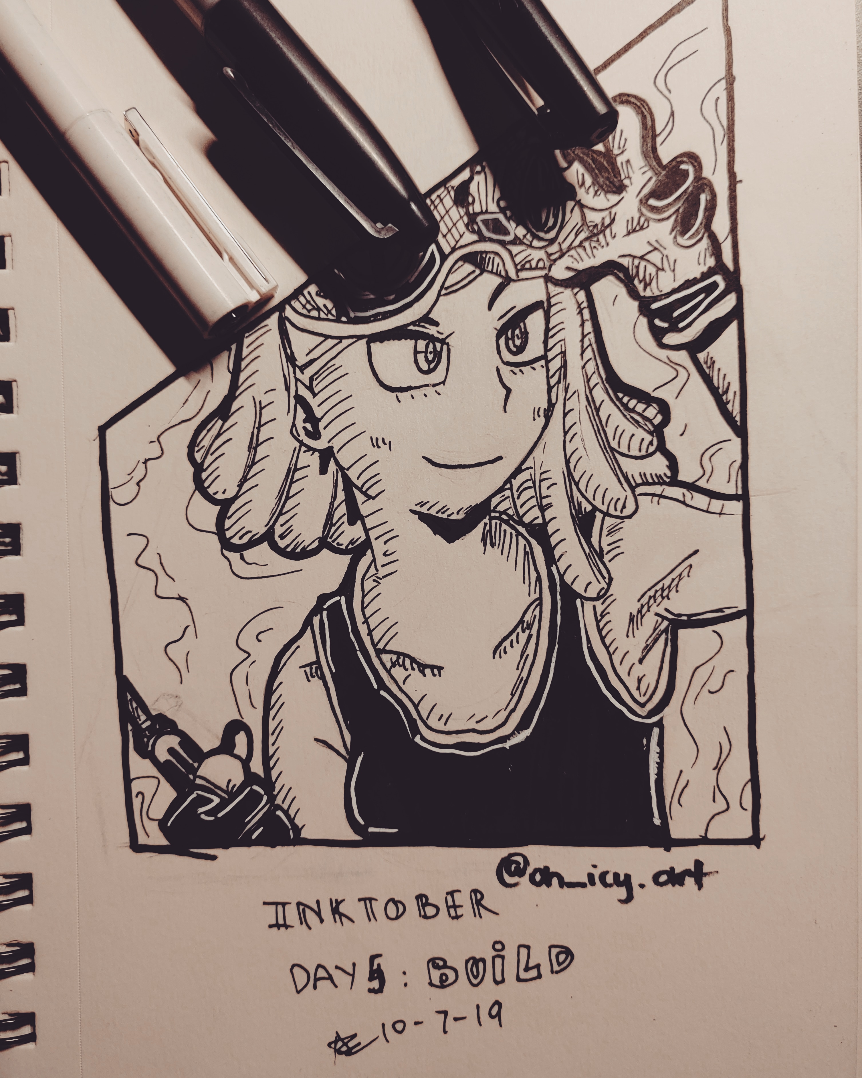 I drew Hatsume for Inktober last year :) | Scrolller