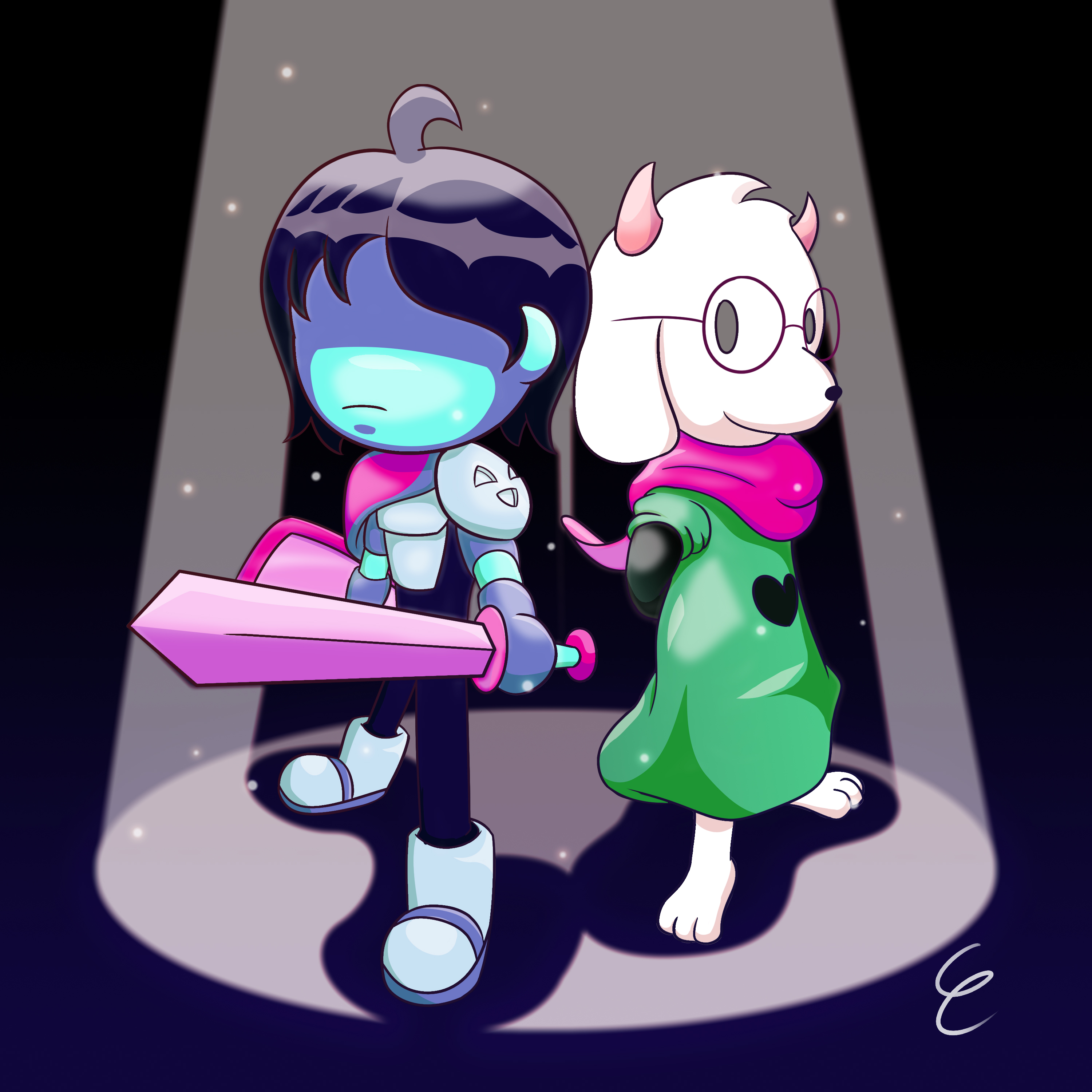 I Drew Kris And Ralsei Scrolller