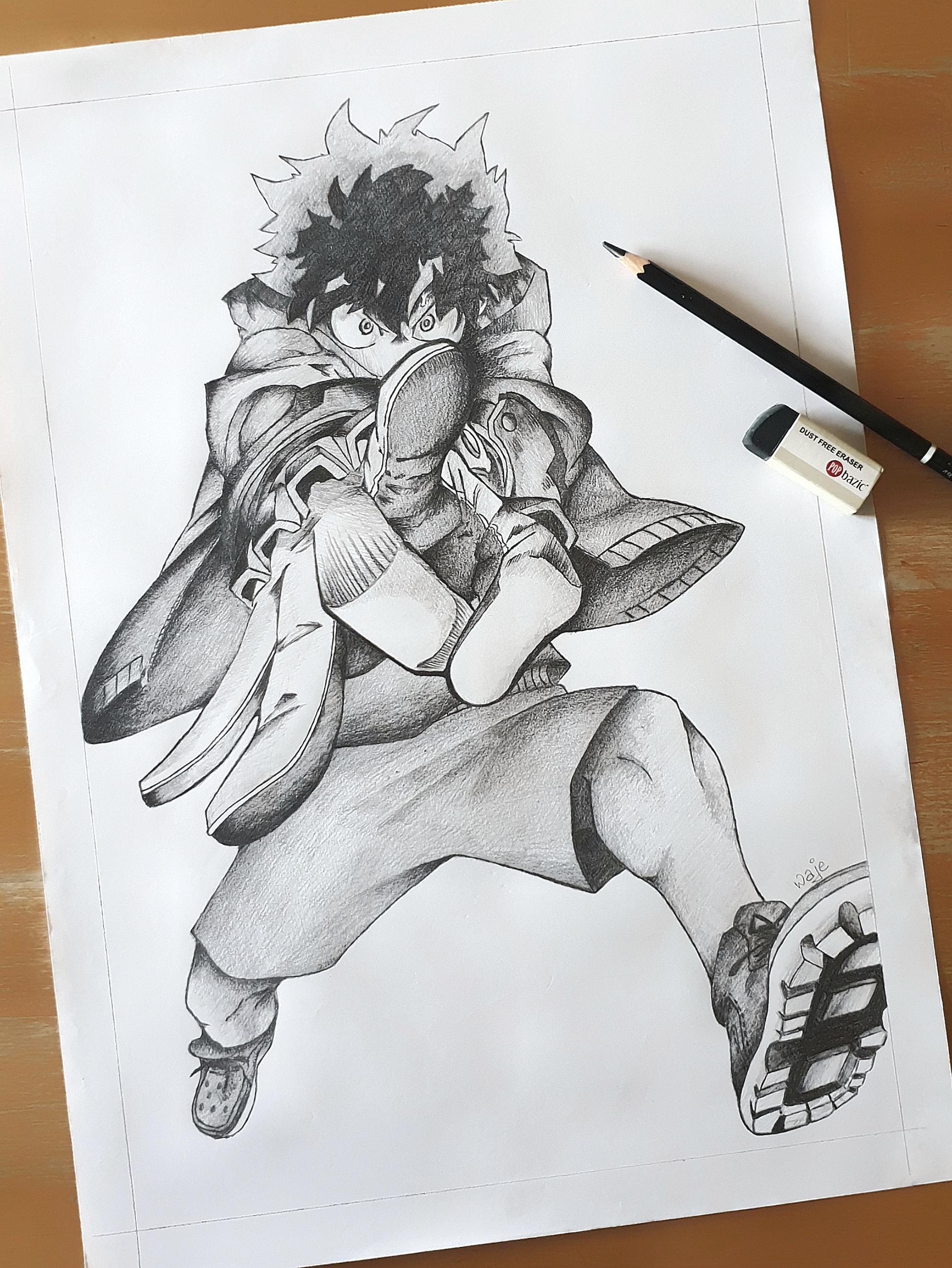 I drew Midoriya's Delaware Smash | Scrolller
