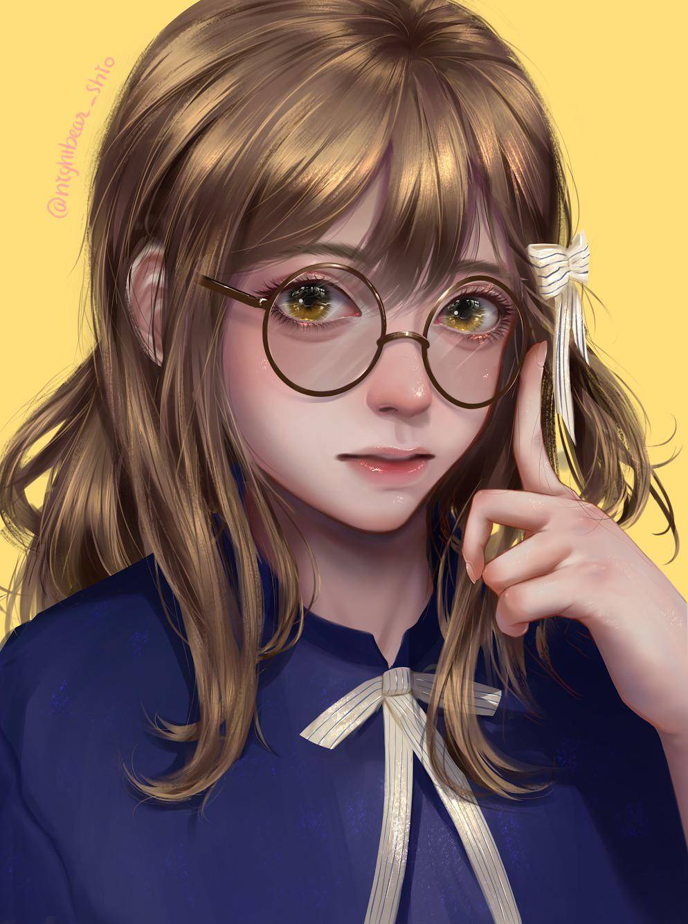 I drew my girl Hanamaru 🦋📖 she's such a cinnamon bun to me and I like her voice a lot | Scrolller