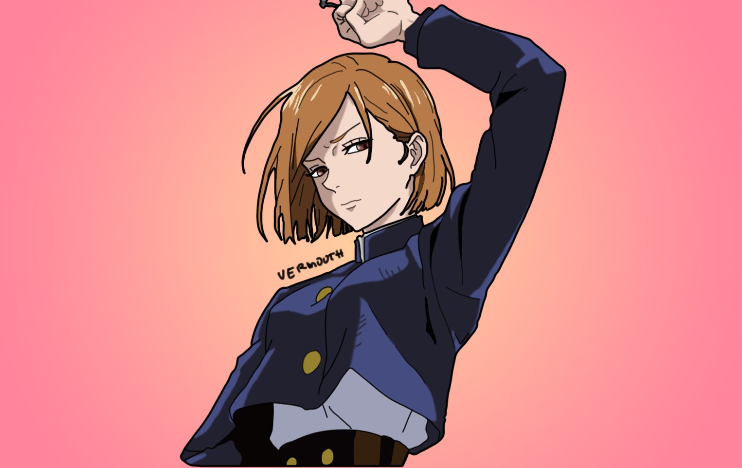 I drew nobara for my first ever digital drawing :D hope you like it | Scrolller