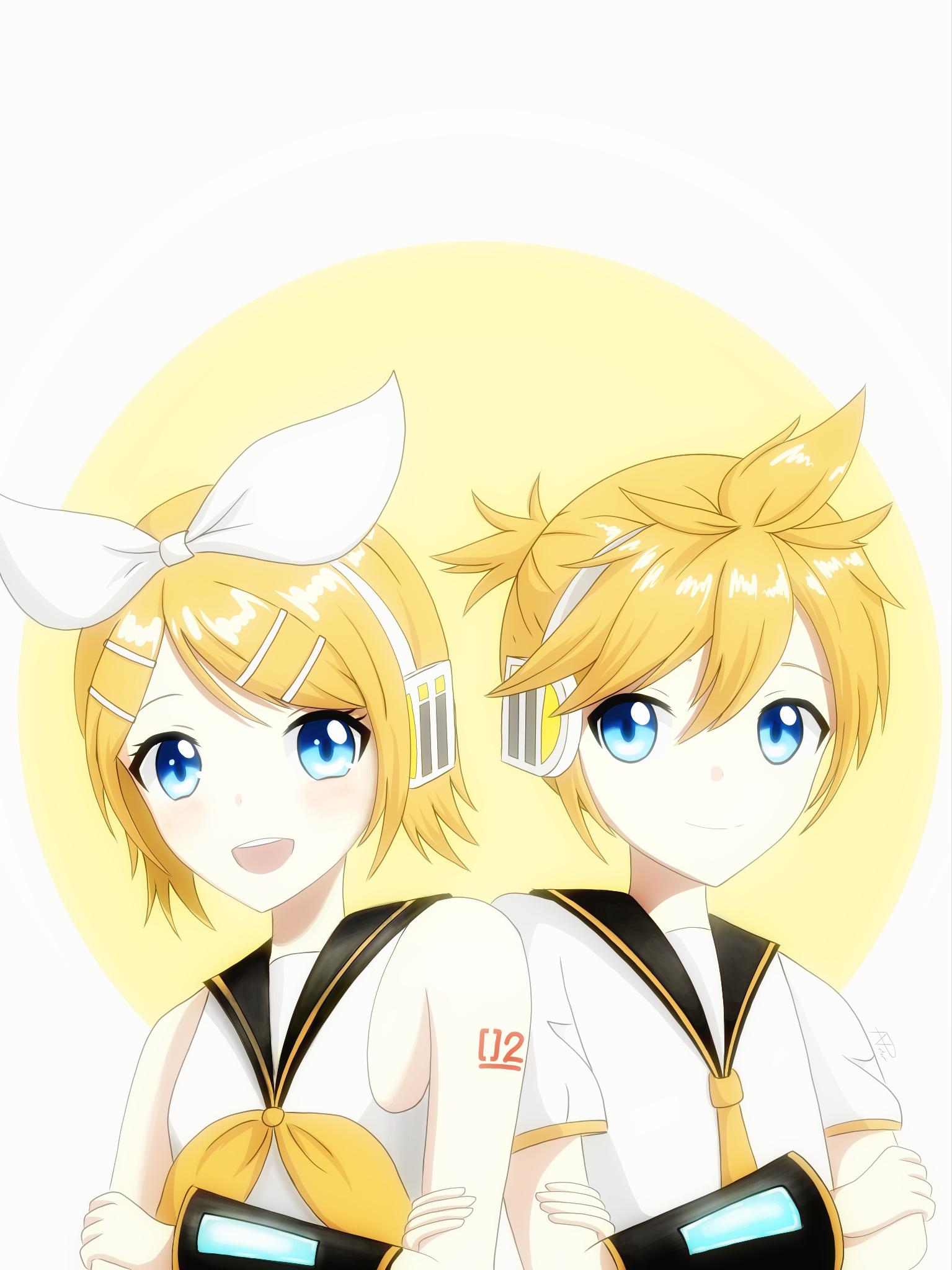 I drew Rin and Len | Scrolller