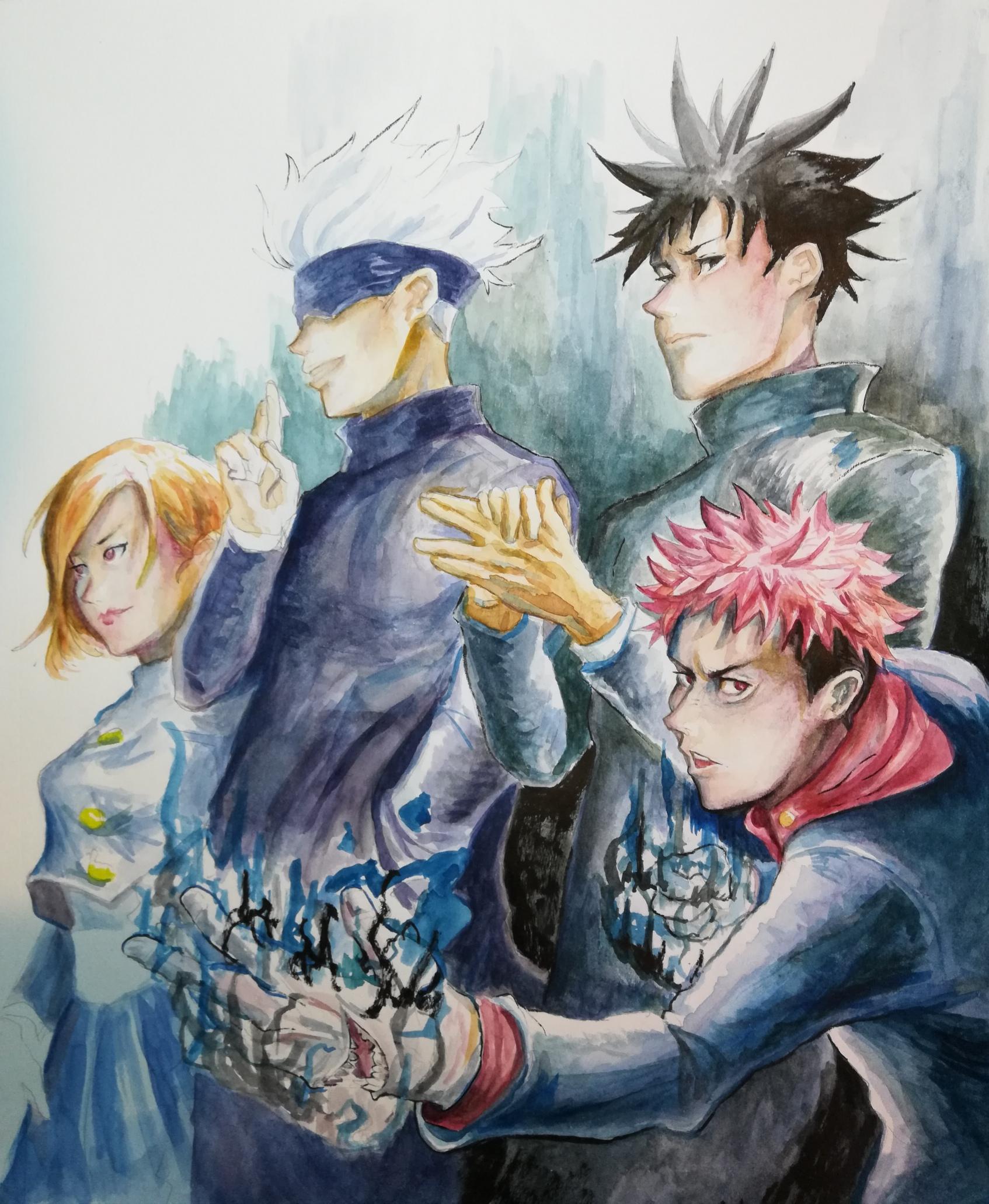 I drew some Characters with Water Color | Scrolller