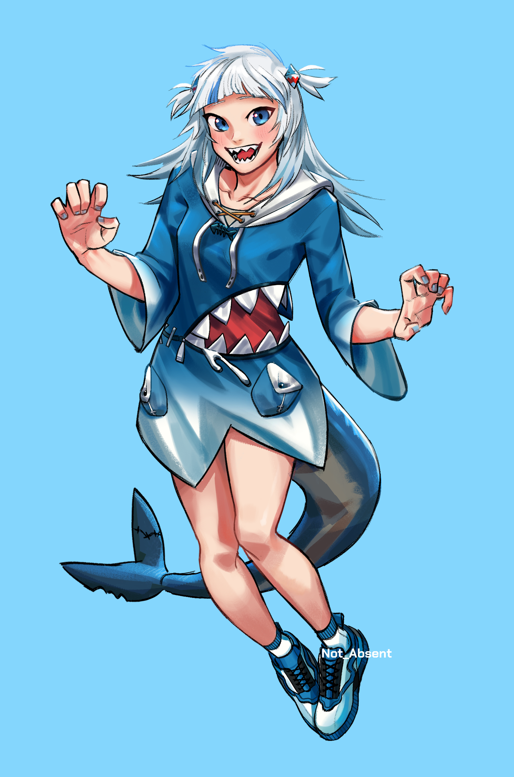 I drew some Gawr Gura fanart! | Scrolller