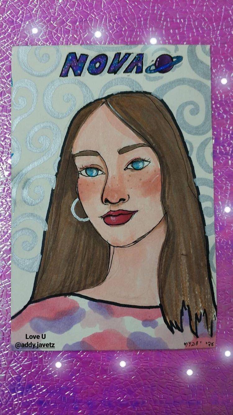 i drew the beautiful gorgeous human that is my friend nova💕 | Scrolller