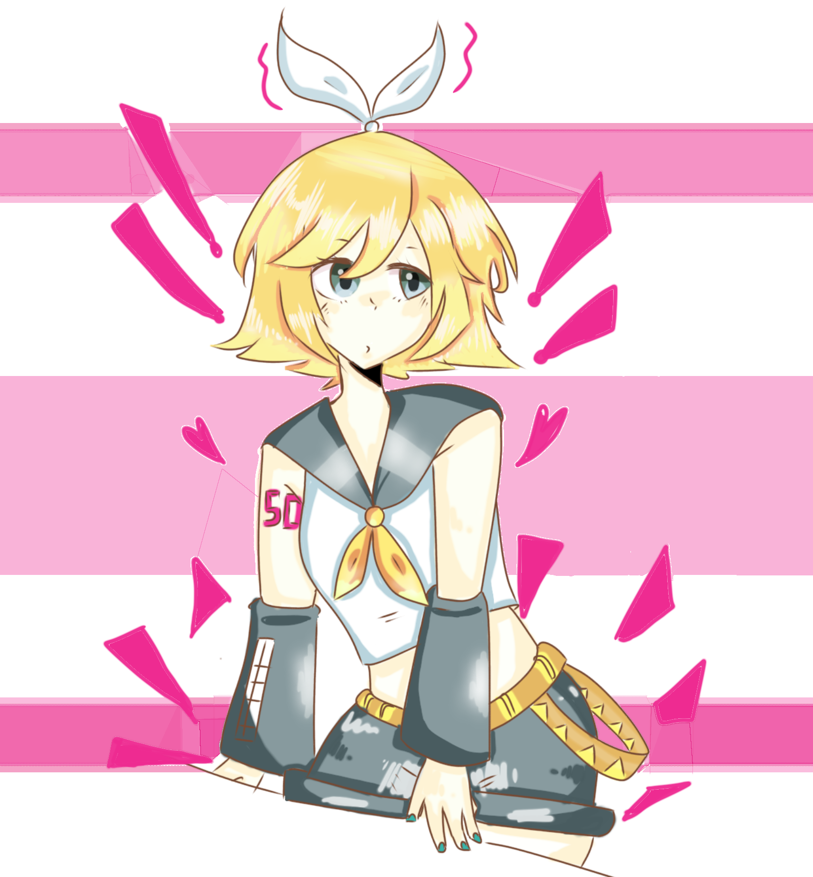 i drew the cutie kagamine rin | Scrolller