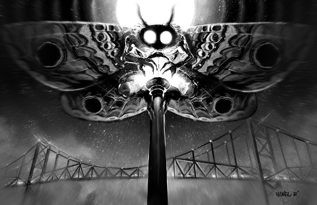 I drew the Point Pleasant Mothman | Scrolller