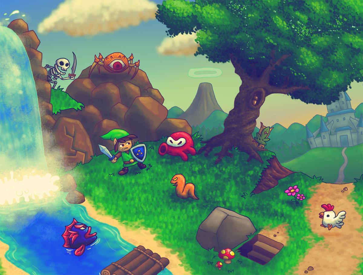 I drew this Zelda scene. Nothing fancy. | Scrolller