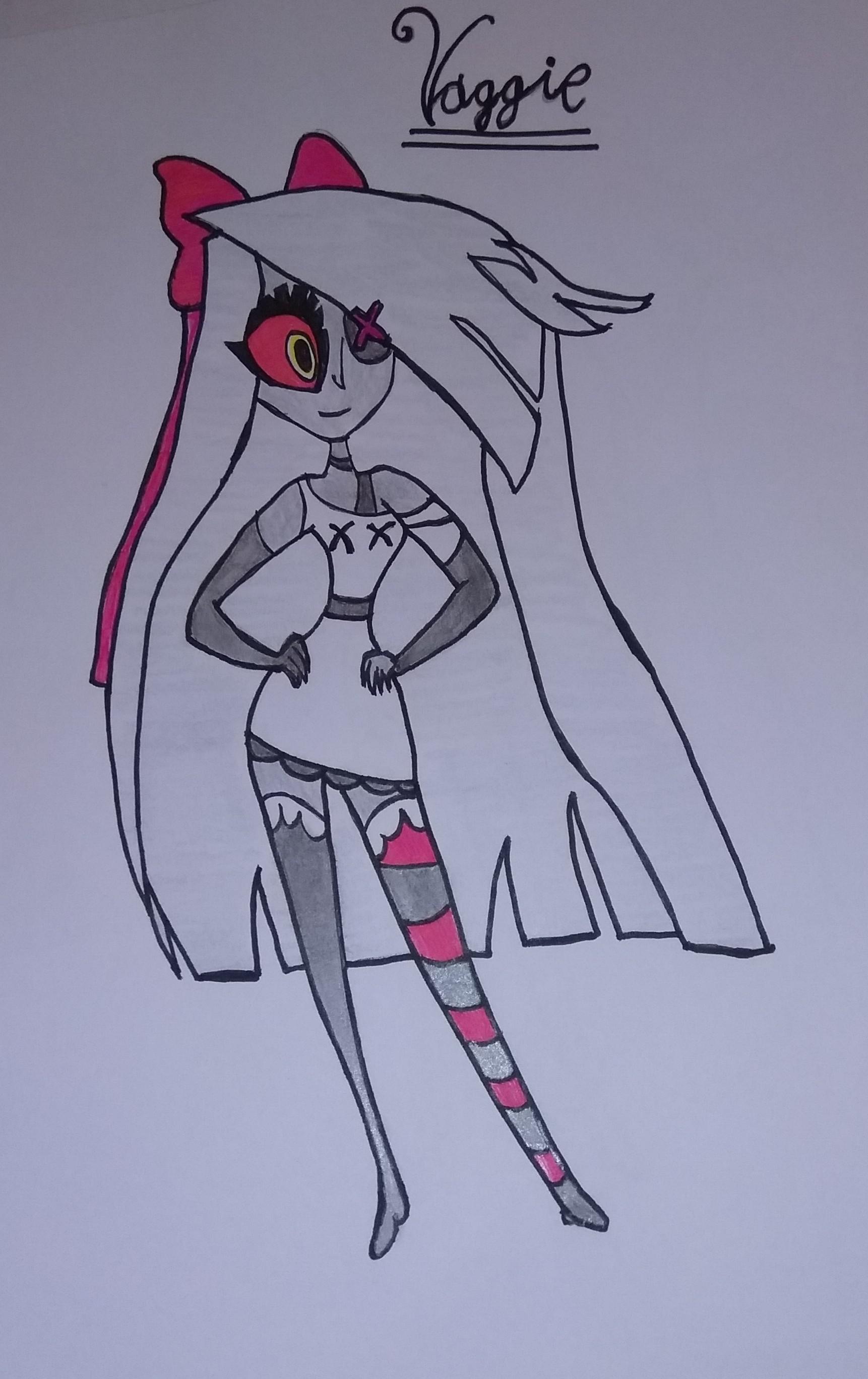 I drew Vaggie,coz why not | Scrolller