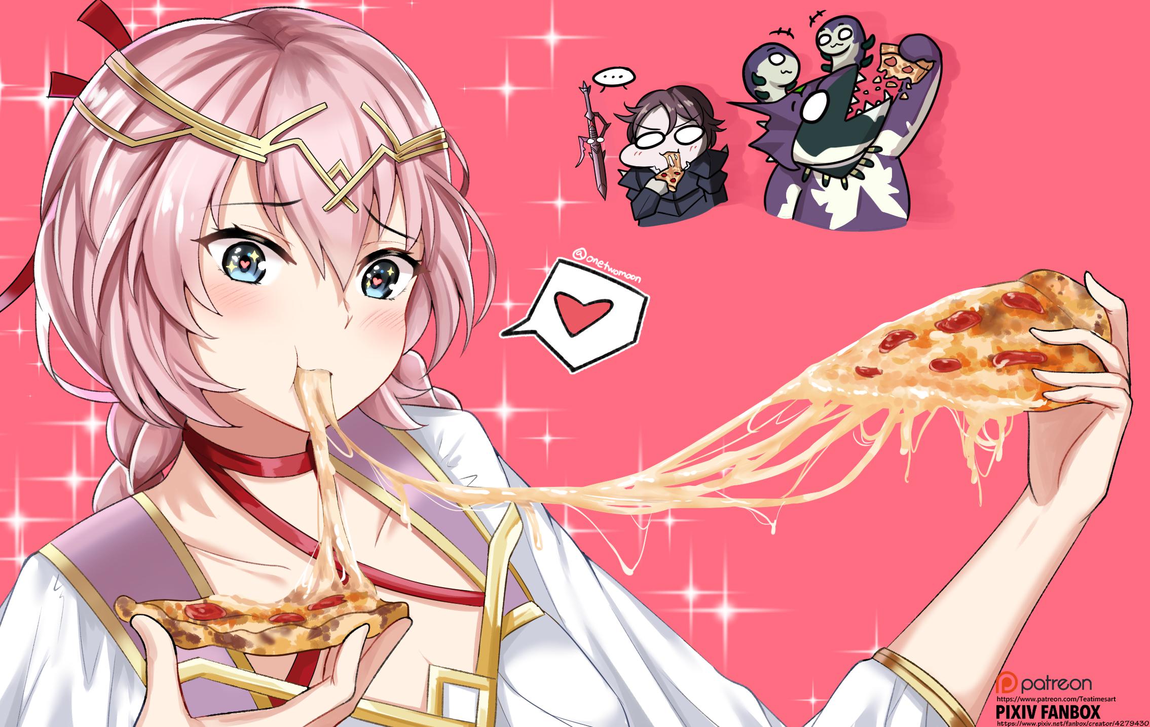 I drew'Tenebira eating Pizza' | Scrolller