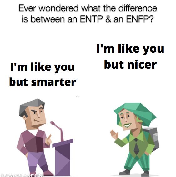 I'm an ENTP at work, ENFP at home | Scrolller