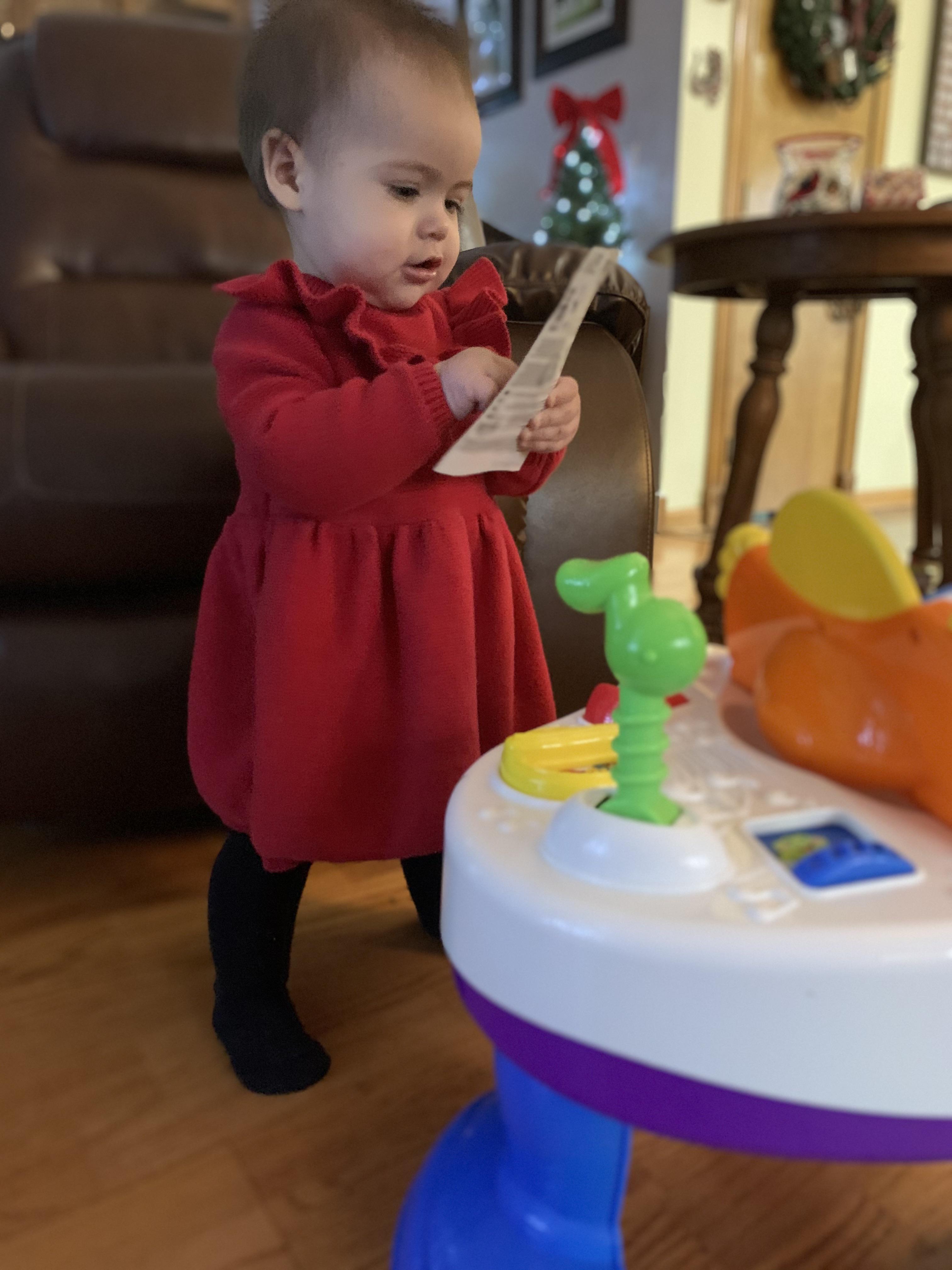 I finally caught my girl standing totally unassisted! So proud of her | Scrolller