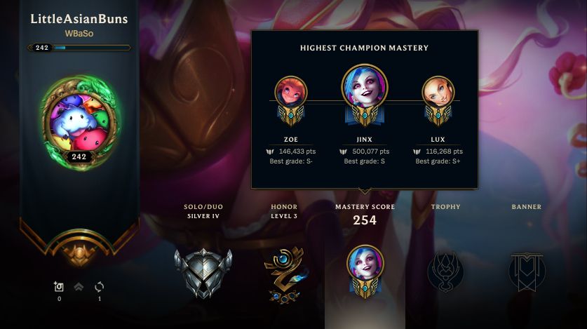 I got 500K Mastery Points on Jinx! | Scrolller