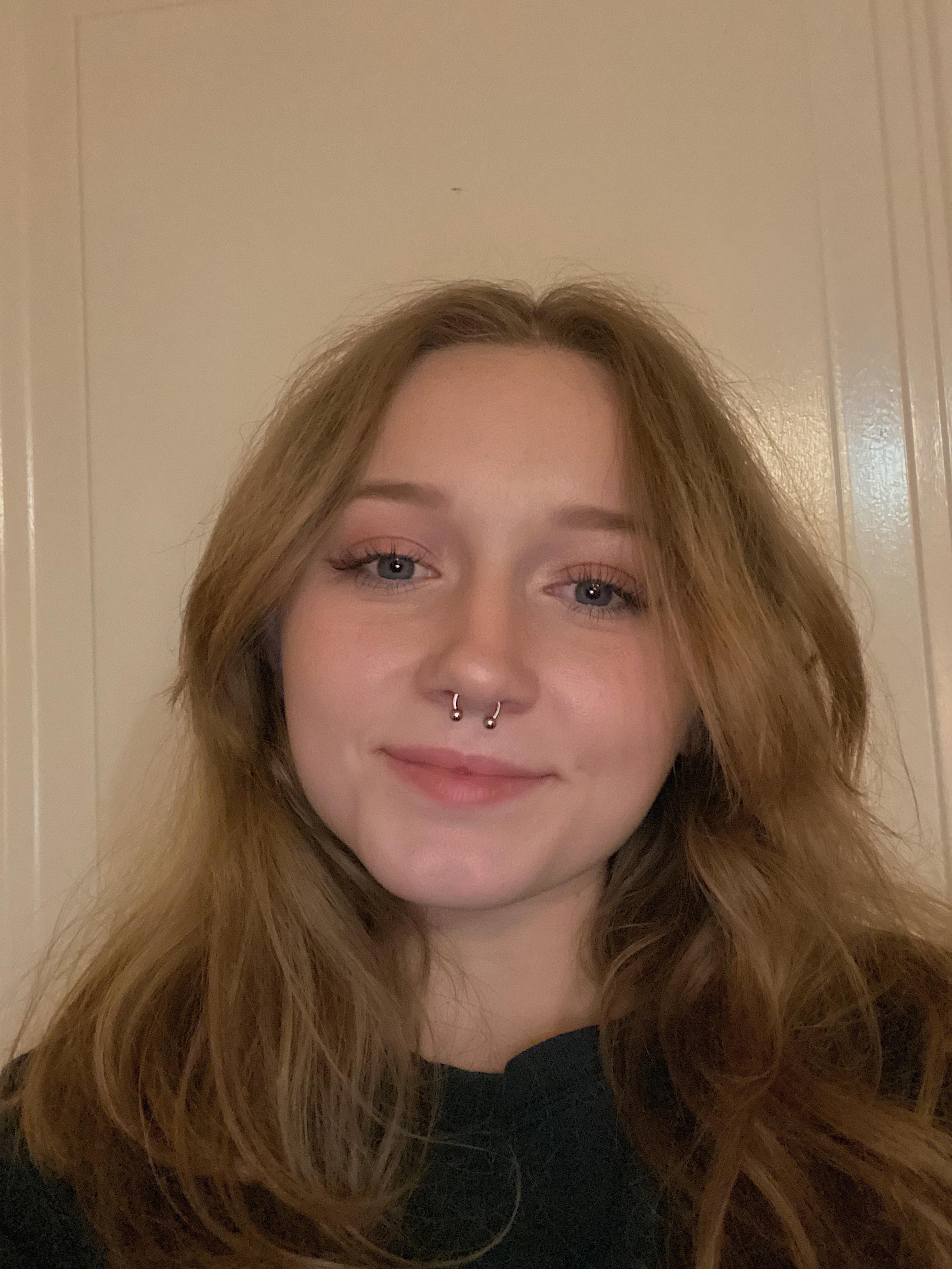 I got my septum pierced tonight!! How does it look? She said I had ...