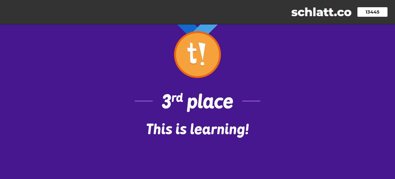 i got third place with schlatt.co as my name in kahoot | Scrolller