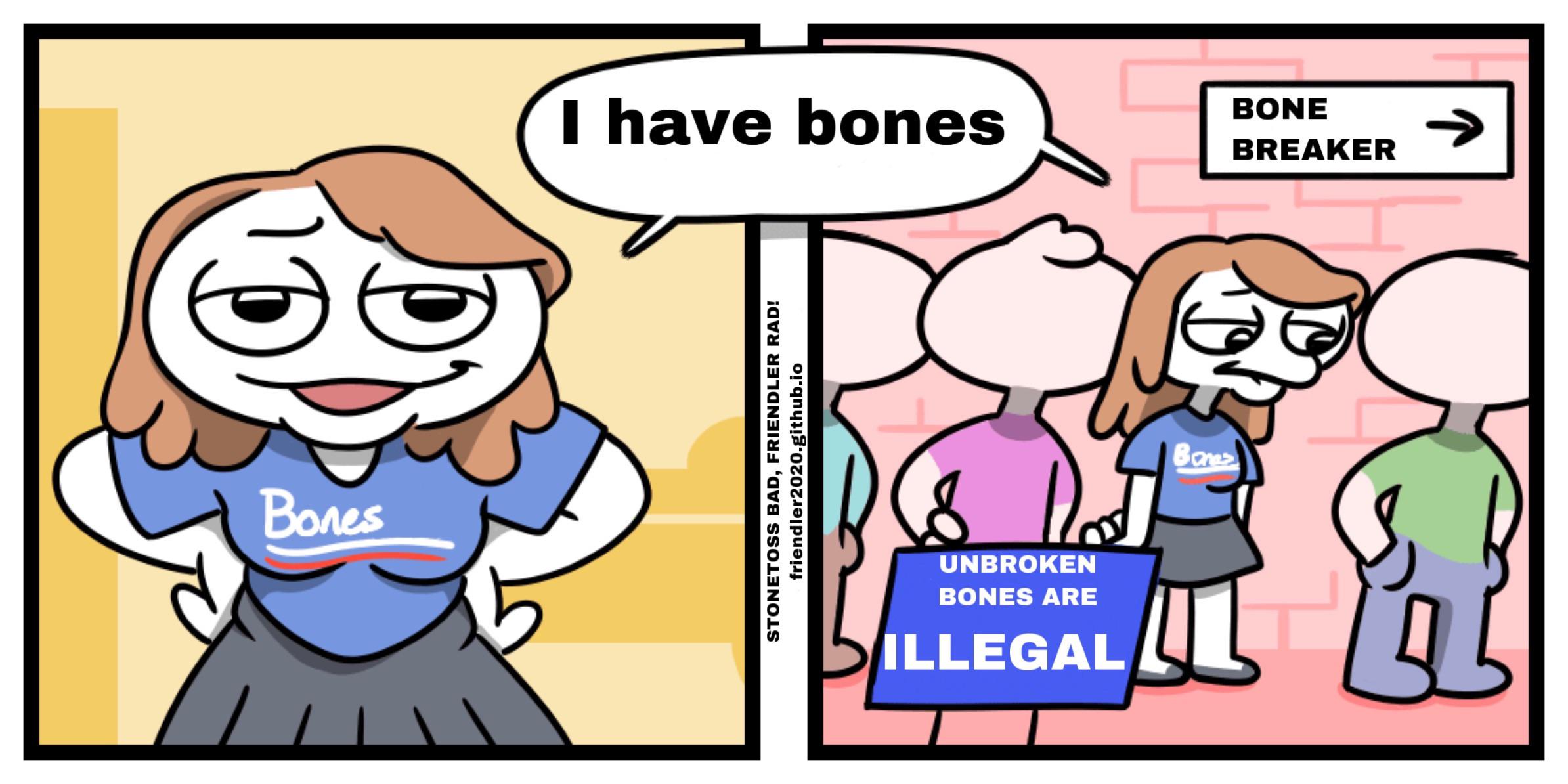 I hate the new “No Bones” policy and so does she. | Scrolller