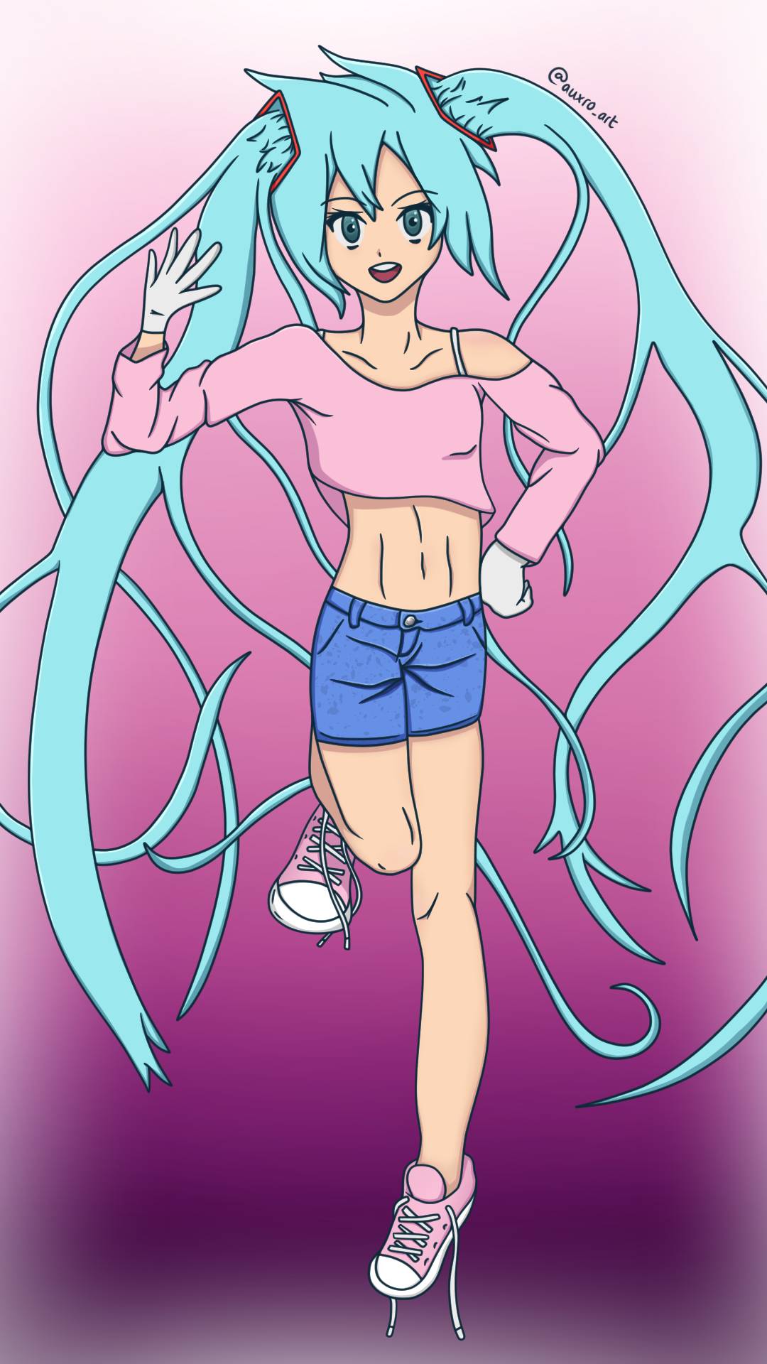 I hope you guys like my drawing of Miku!! | Scrolller I hope you guys like my drawing of Miku!! | Scrolller