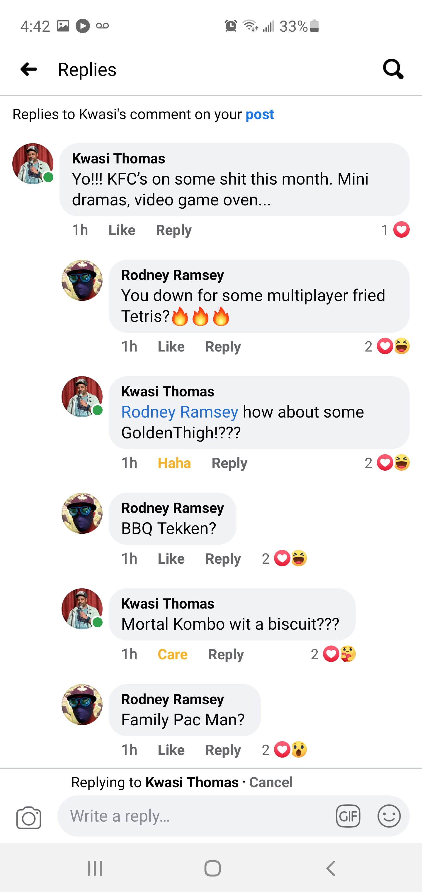 I just got into a war of naming KFConsole games | Scrolller