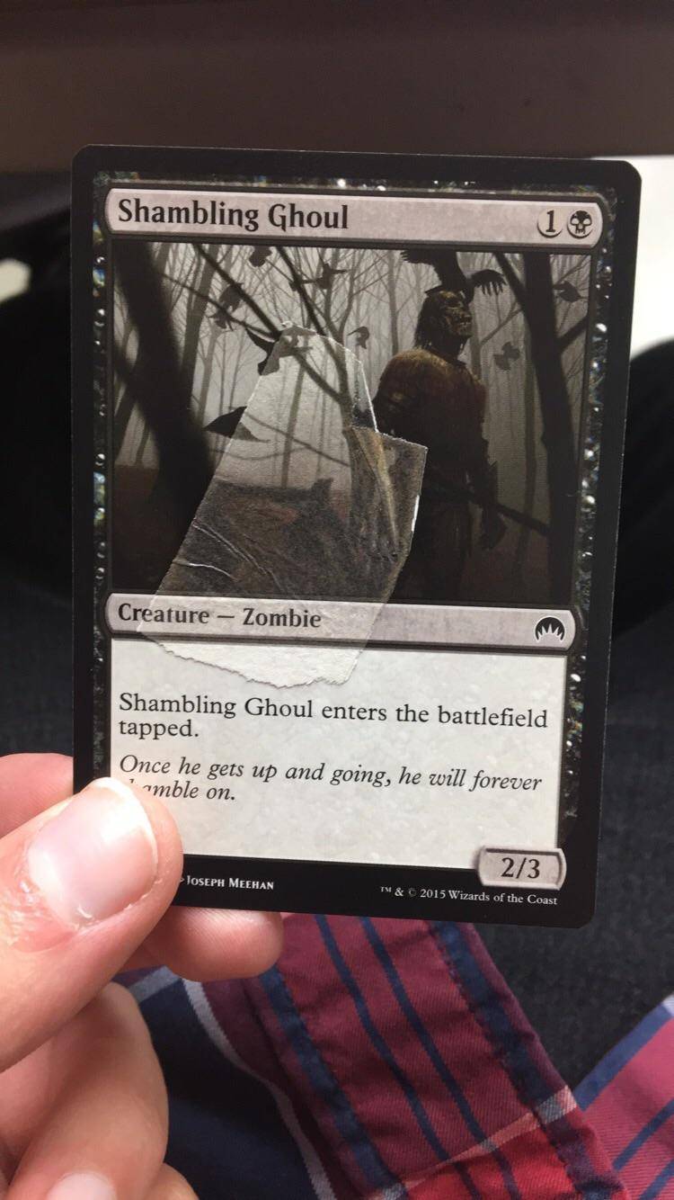 I just opened my first misprint! The ink is printed onto a piece of tape | Scrolller