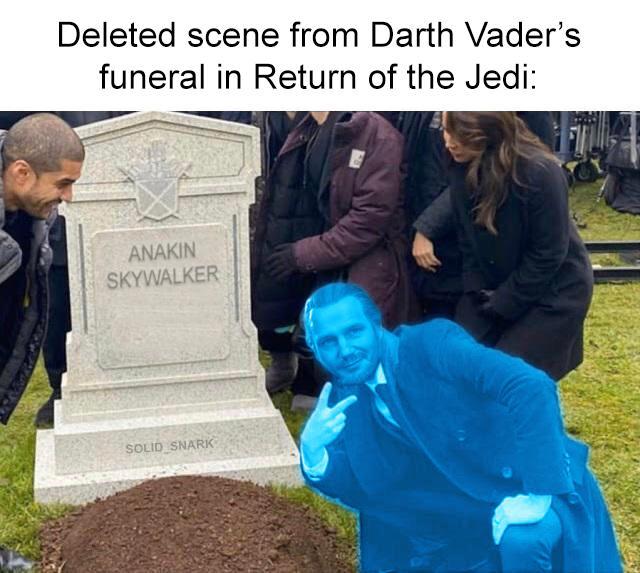 I knew Qui-Gon wouldn't miss Anakin's funeral. . . | Scrolller