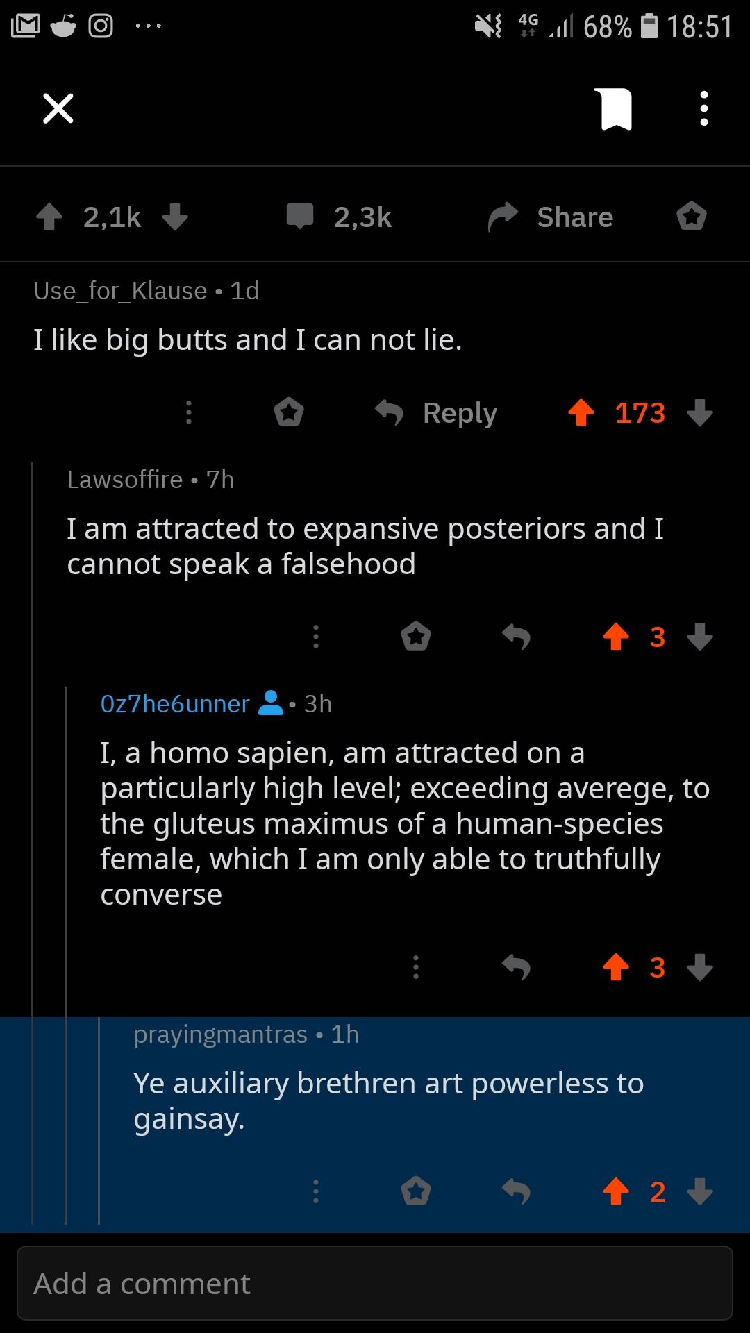 I love big butts and I can not lie | Scrolller