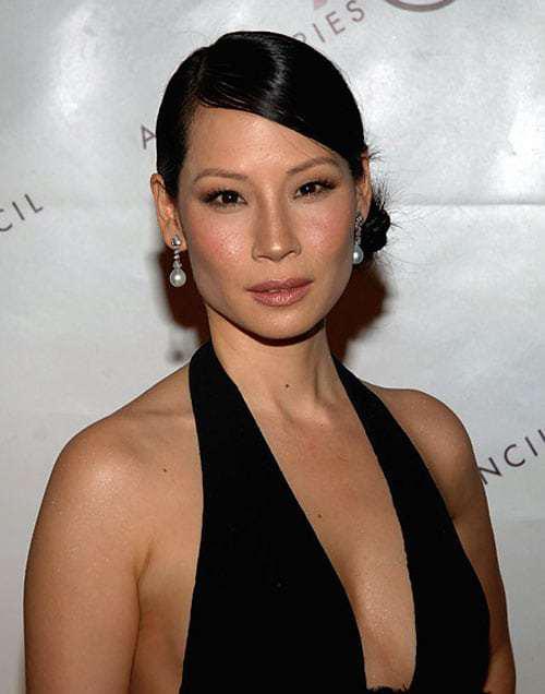 I love Lucy Liu with her Hair tied back | Scrolller