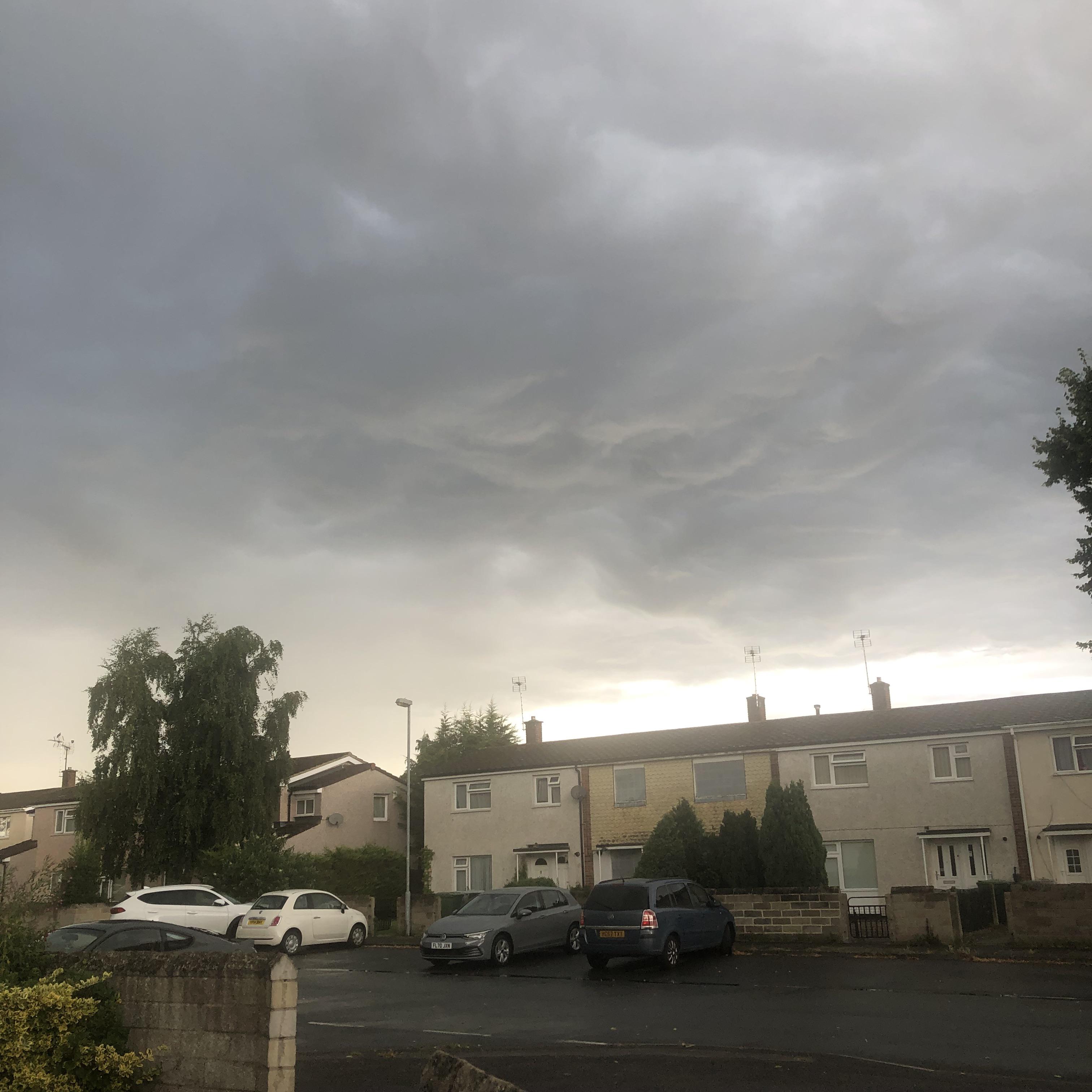 I love these rolling clouds. No rain or bad weather, just pretty clouds! | Scrolller