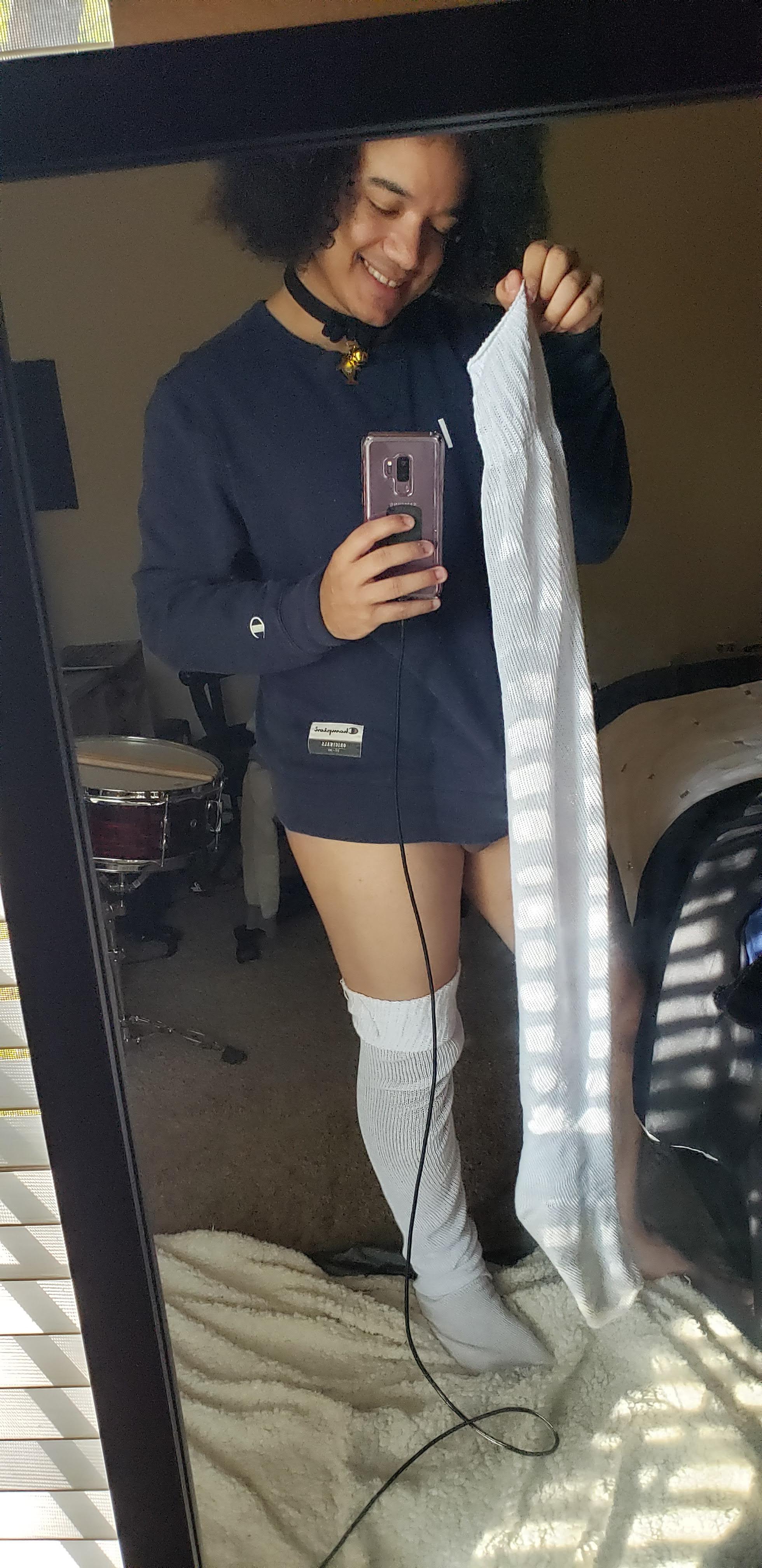 i love these super long scrunchy socks, look at em !! n.n | Scrolller