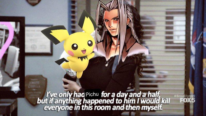 I love this new head cannon of Sephiroth x Pichu | Scrolller